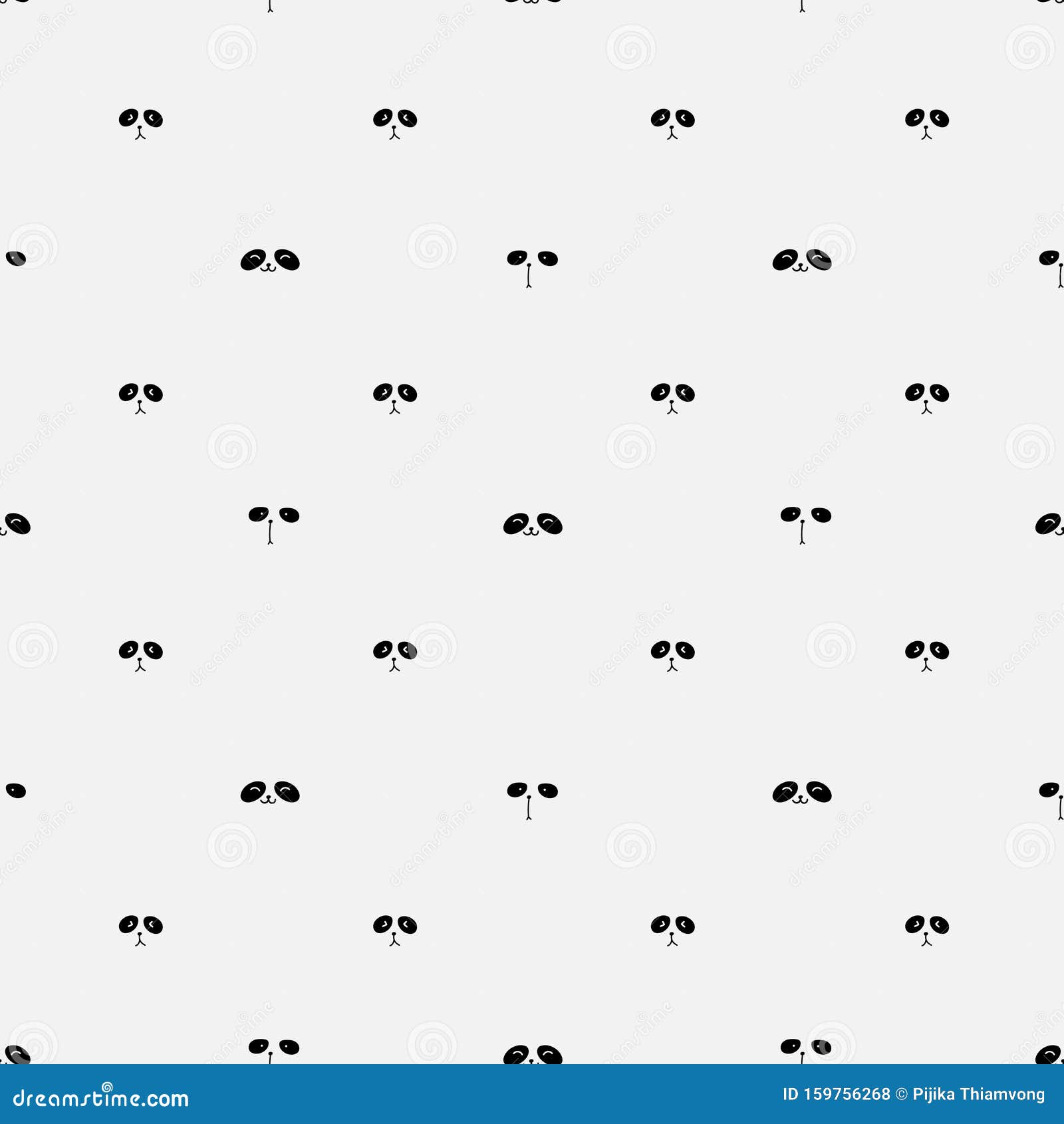 Cute Panda Seamless Pattern Background. Stock Vector - Illustration of ... Cute Panda Seamless Pattern Background. Stock Vector - Illustration of ...