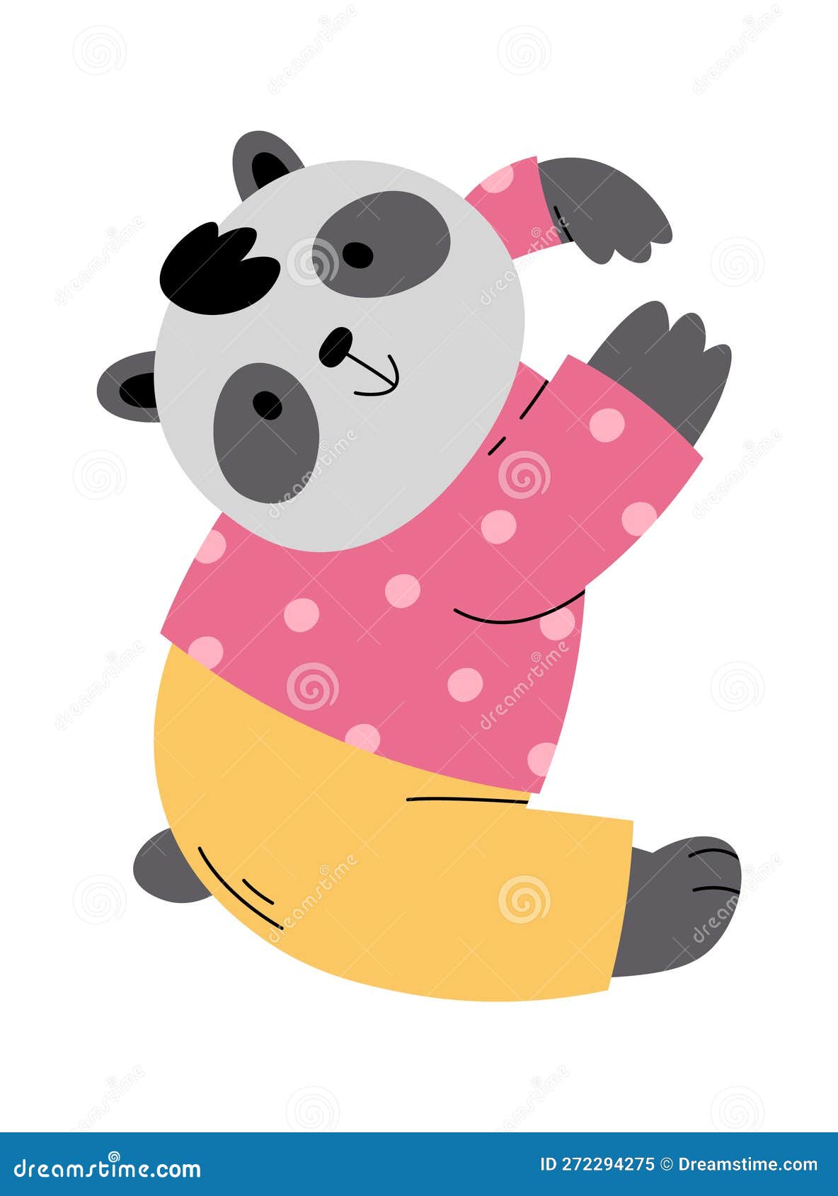 Cute panda in suit stock vector. Illustration of drawing - 272294275