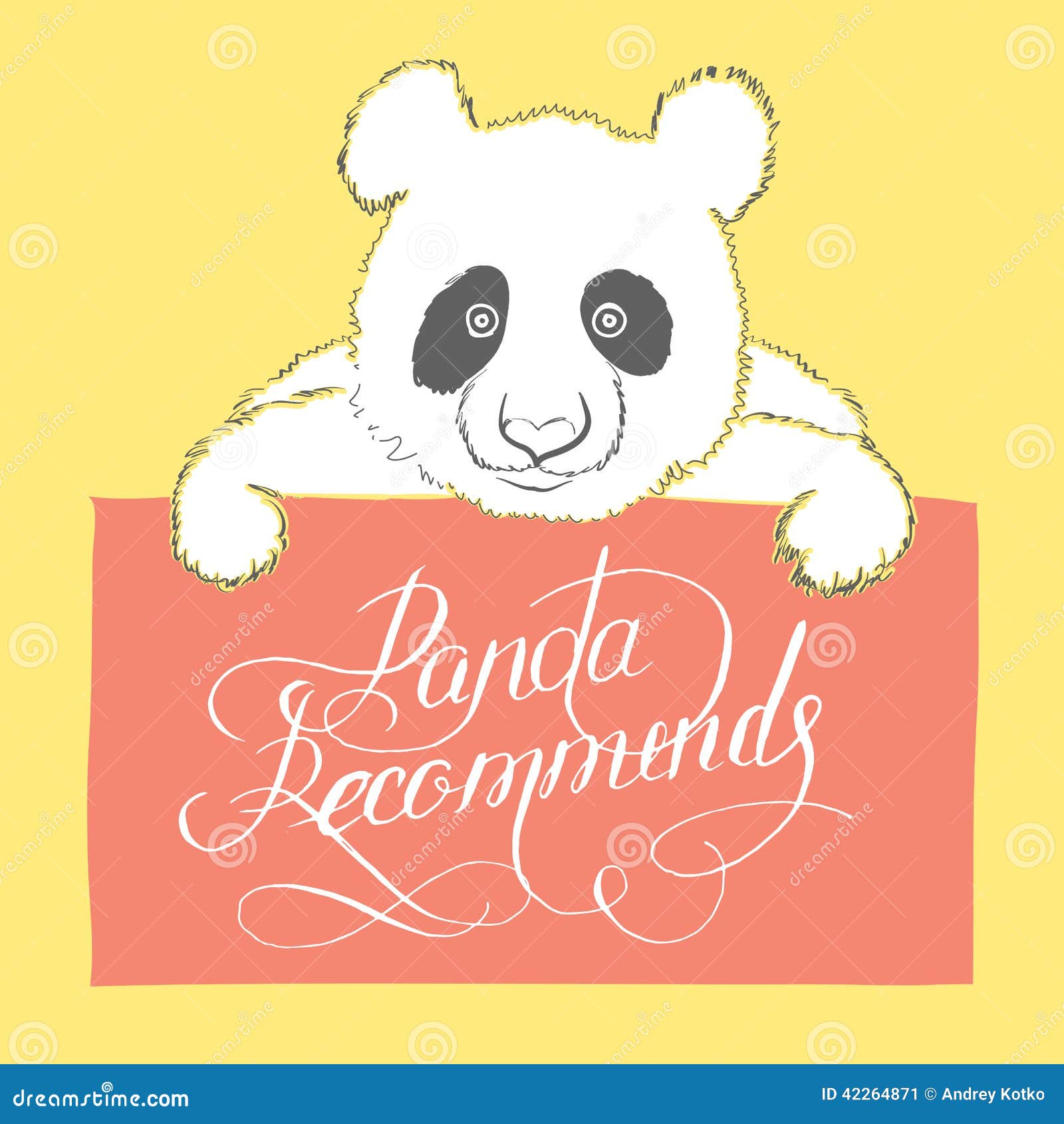 Cute panda. stock vector. Illustration of wild, animal - 42264871