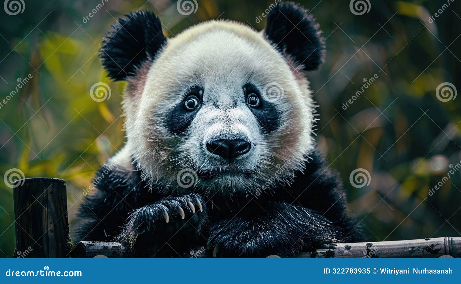 Cute Panda Thinking and Confused . Generative Ai Stock Illustration ...