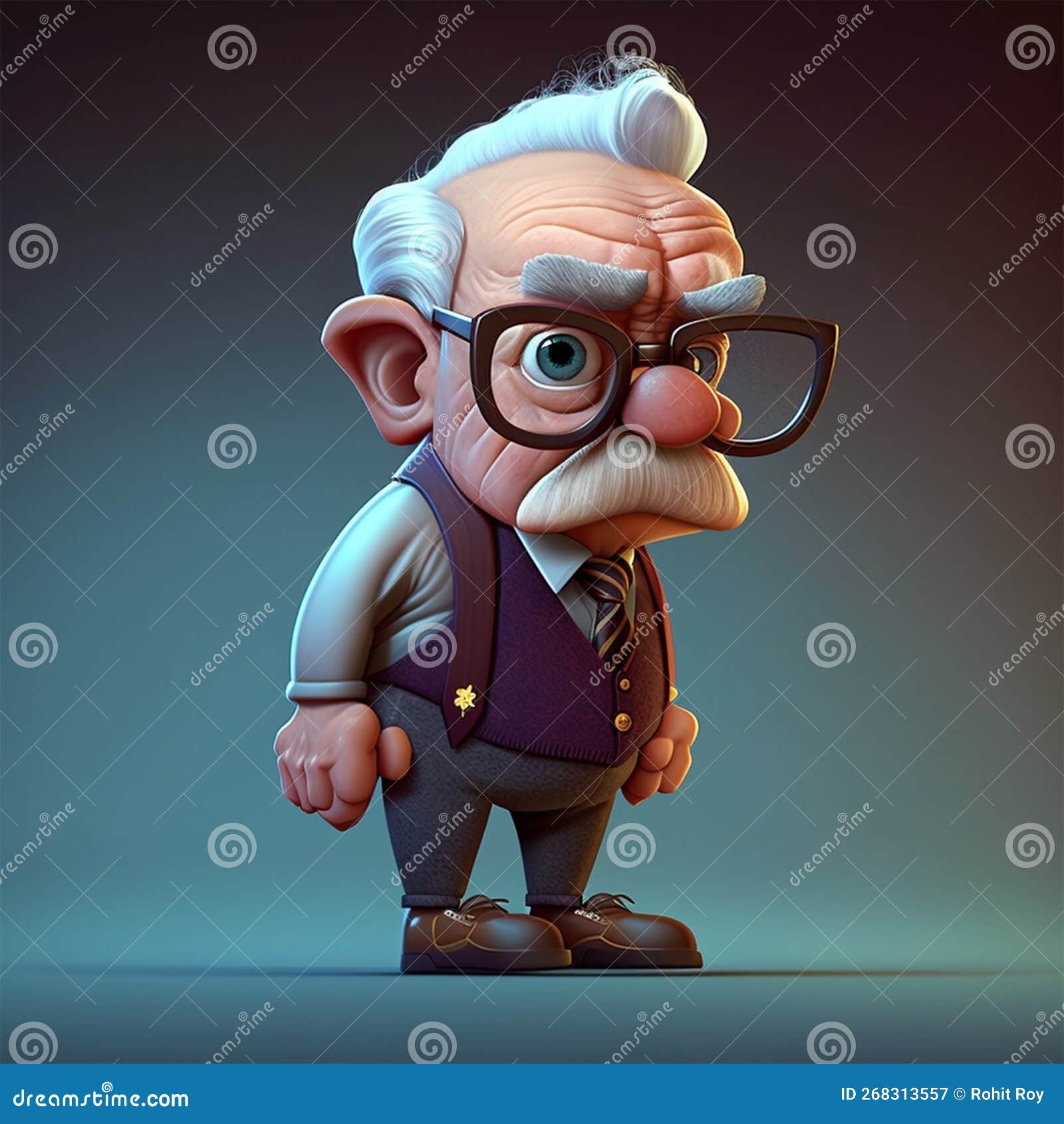 Cute Papa Cartoon Character Stock Image - Image of fresh, gift: 268313557