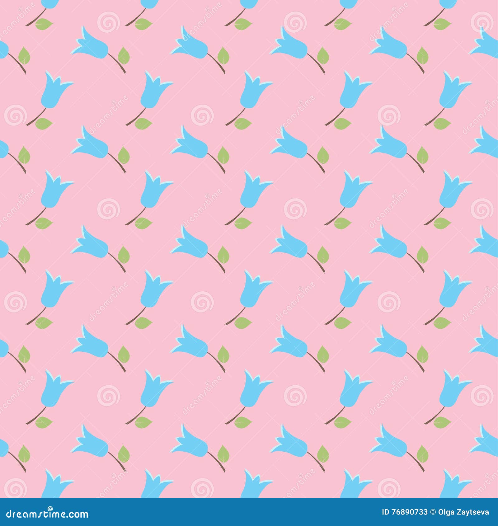 Cute pastel floral print stock illustration. Illustration of colorful ...