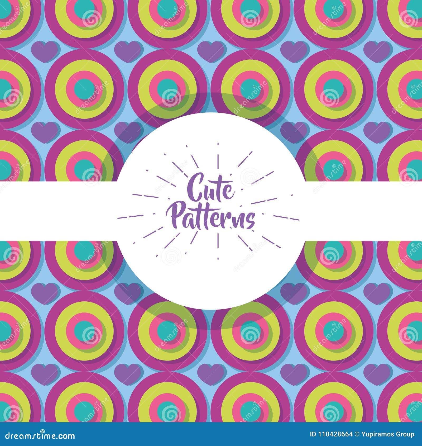 Cute Patern Abstract Geometric Background Design Stock Vector ...