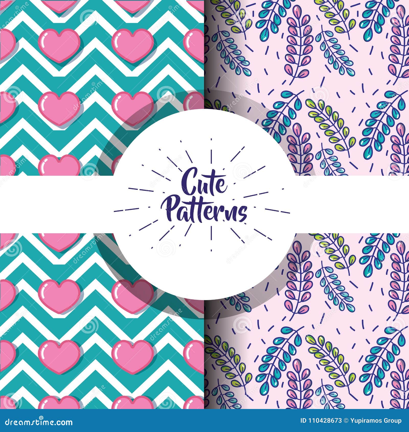 Cute Patern Abstract Geometric Background Design Stock Vector ...