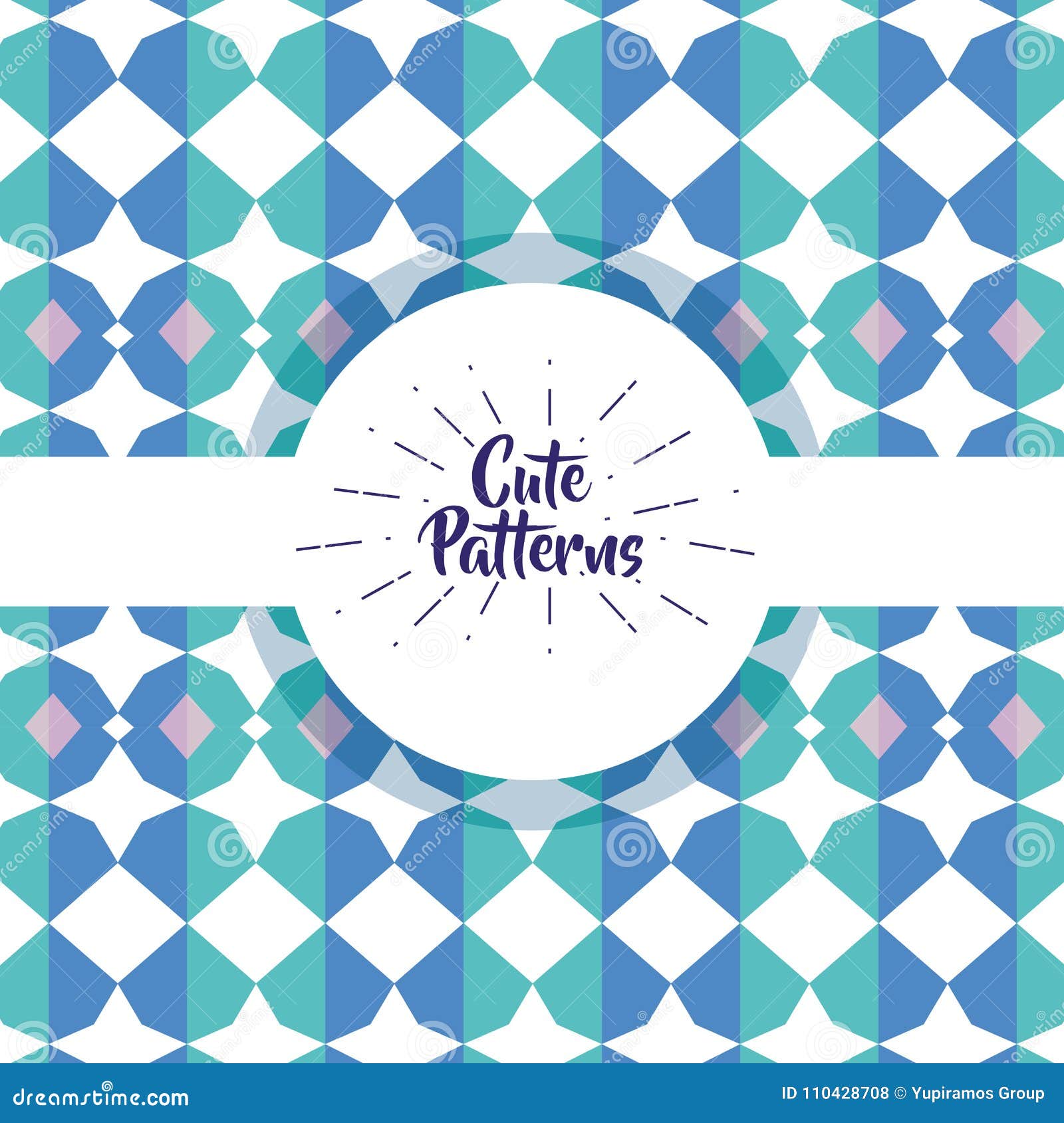 Cute Patern Abstract Geometric Background Design Stock Vector ...