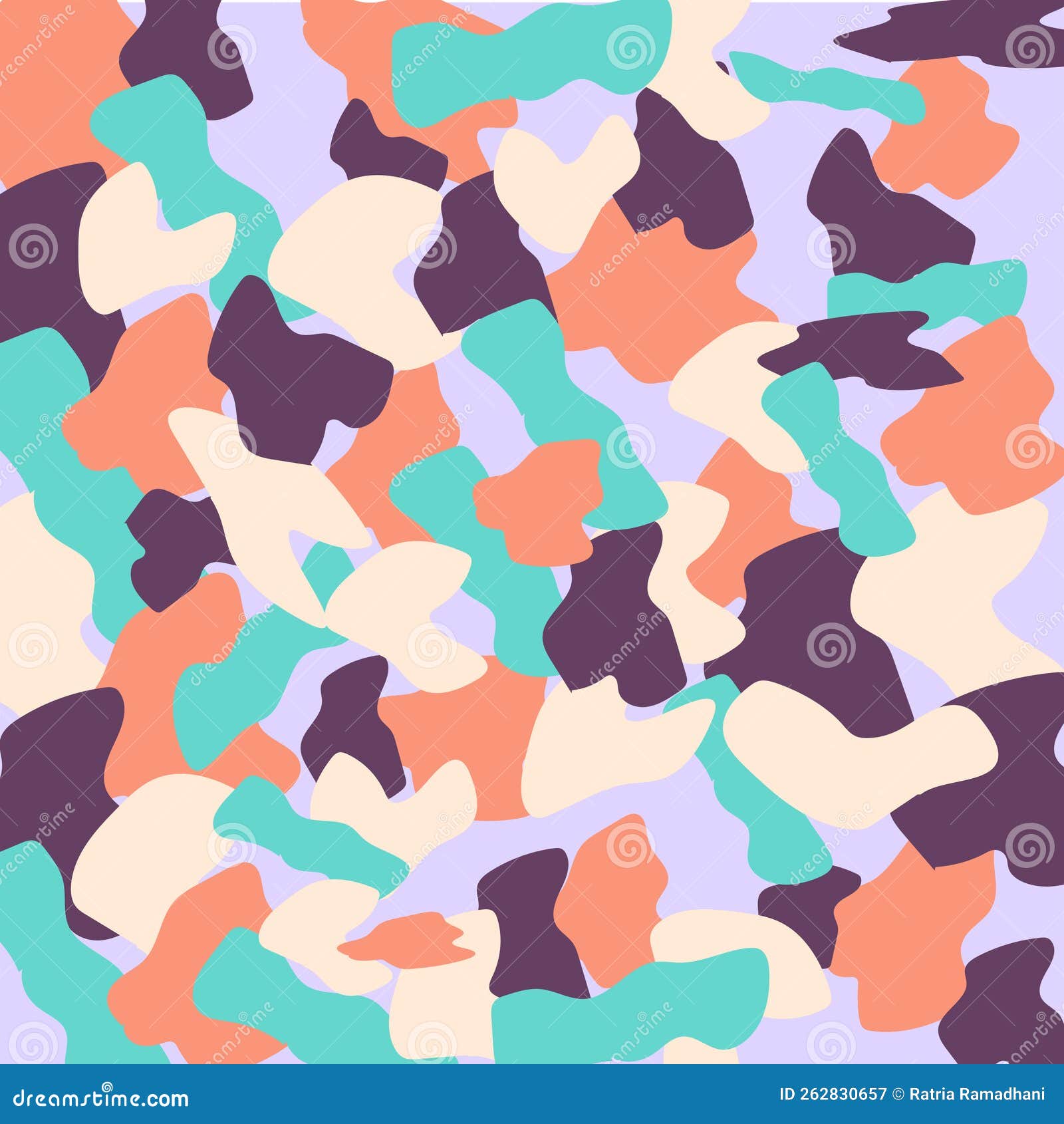 Cute Pattern Army in a Pink Stock Illustration - Illustration of bored ...