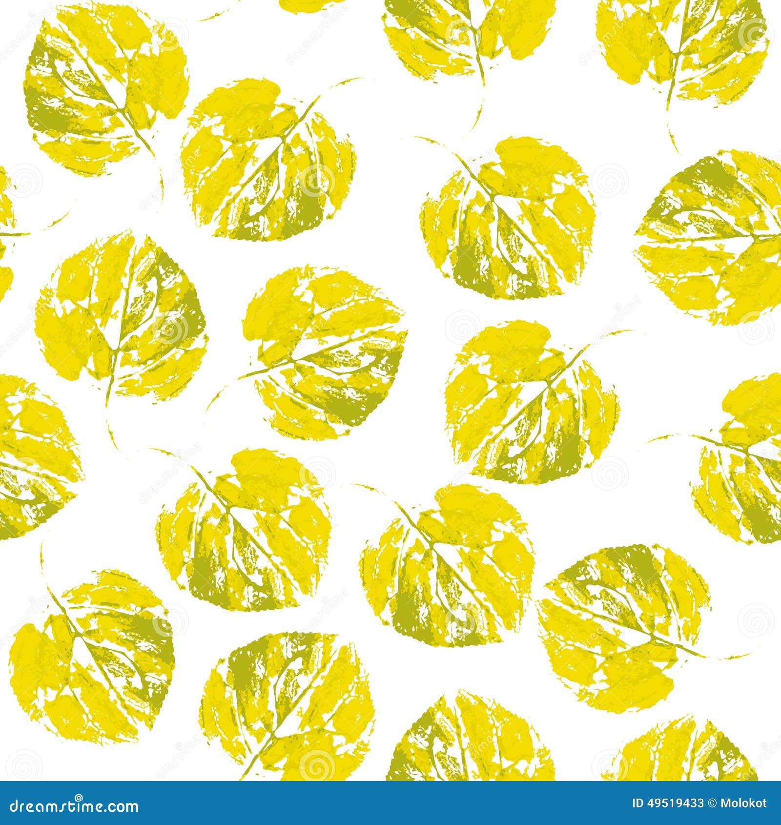 Cute Pattern of Beautiful Prints of Leaves Stock Vector - Illustration ...