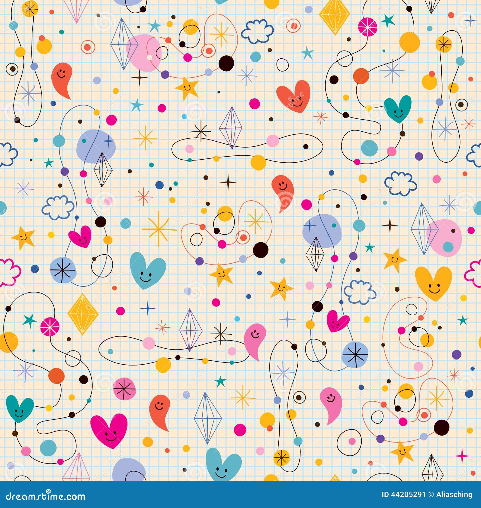 Cute pattern stock vector. Illustration of shape, joyful - 44205291