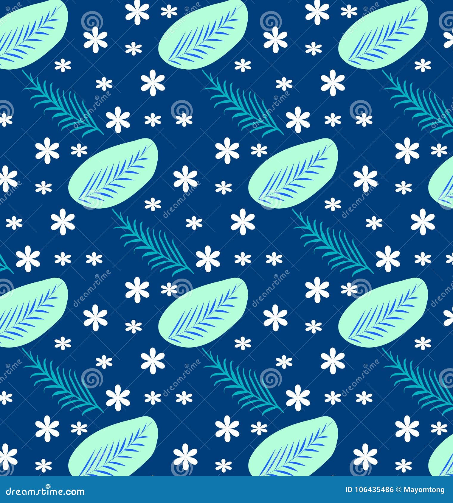 Cute Pattern Seamless Blue. Stock Vector - Illustration of snow ...