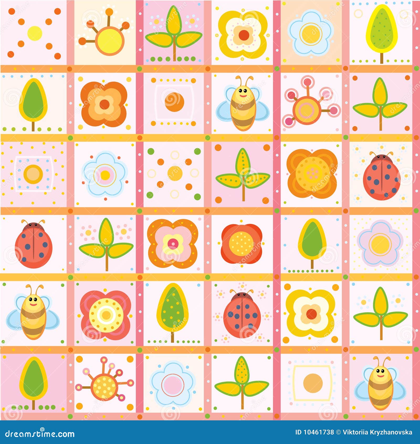 Cute Pattern for Your Design. Stock Vector - Illustration of happy ...