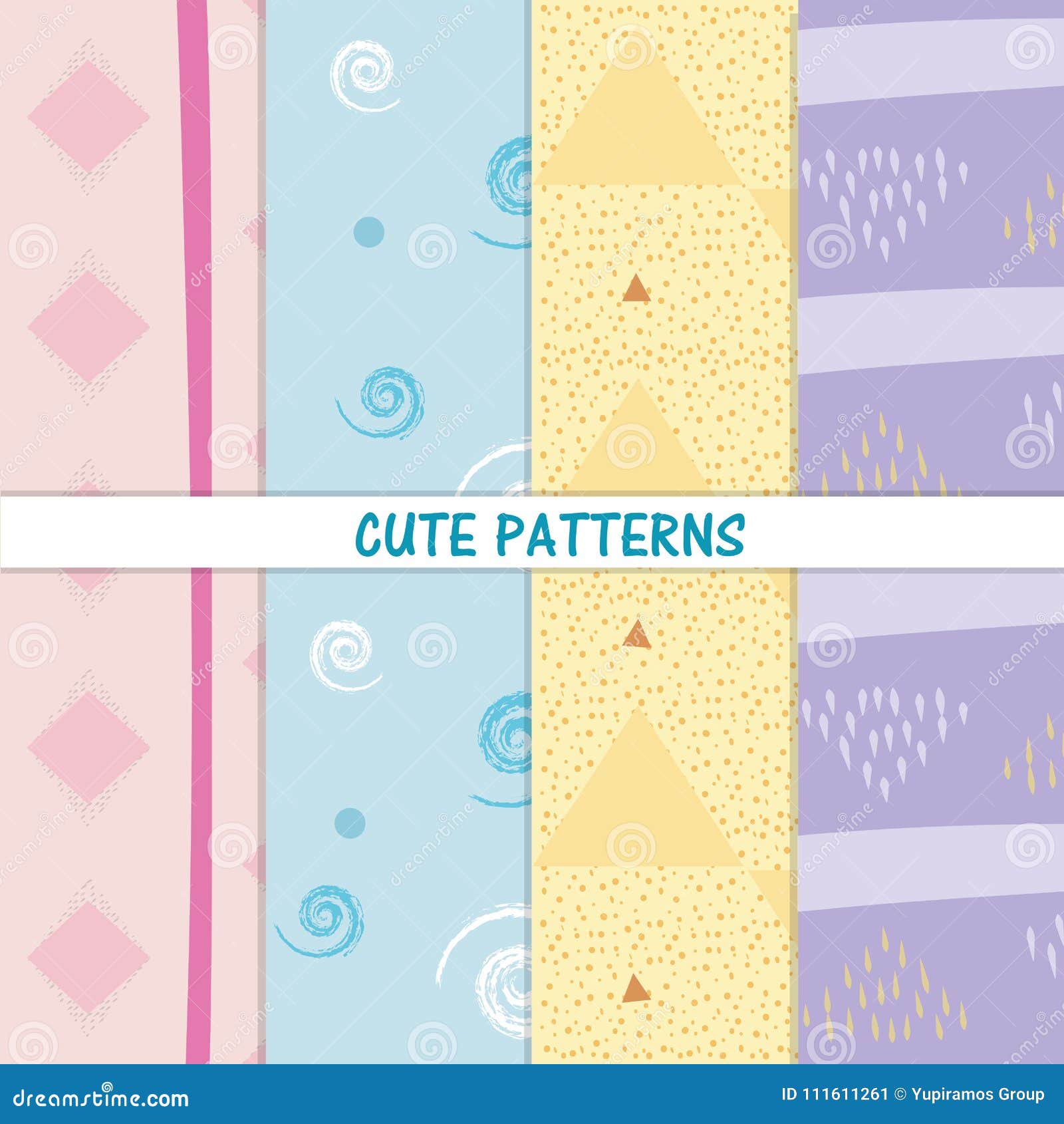 Cute patterns backgrounds stock vector. Illustration of abstract ...