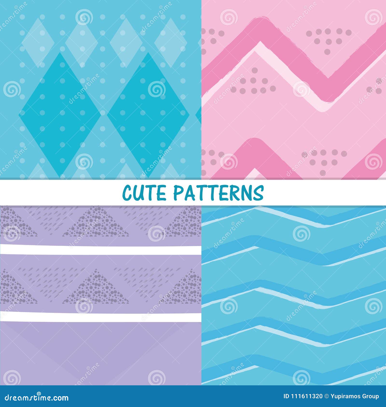 Cute patterns backgrounds stock vector. Illustration of decoration ...