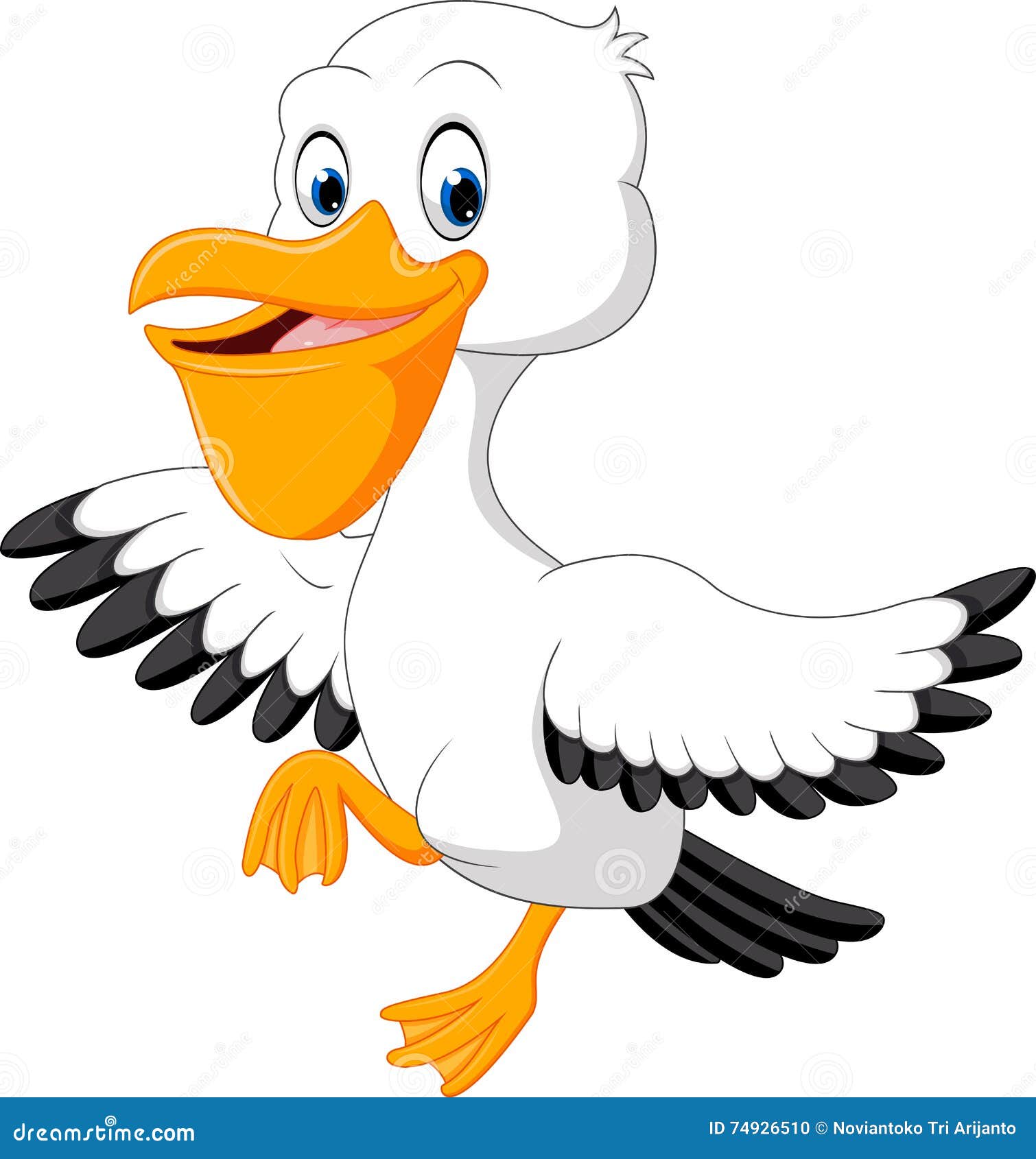 Cute Pelican Cartoon | CartoonDealer.com #71786573