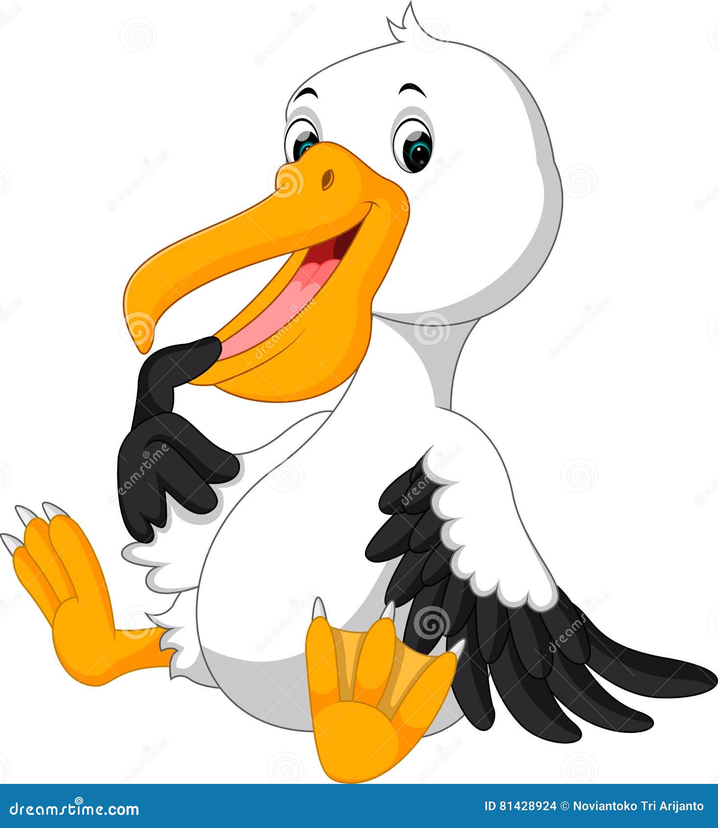 Cute Pelican Cartoon | CartoonDealer.com #71786573