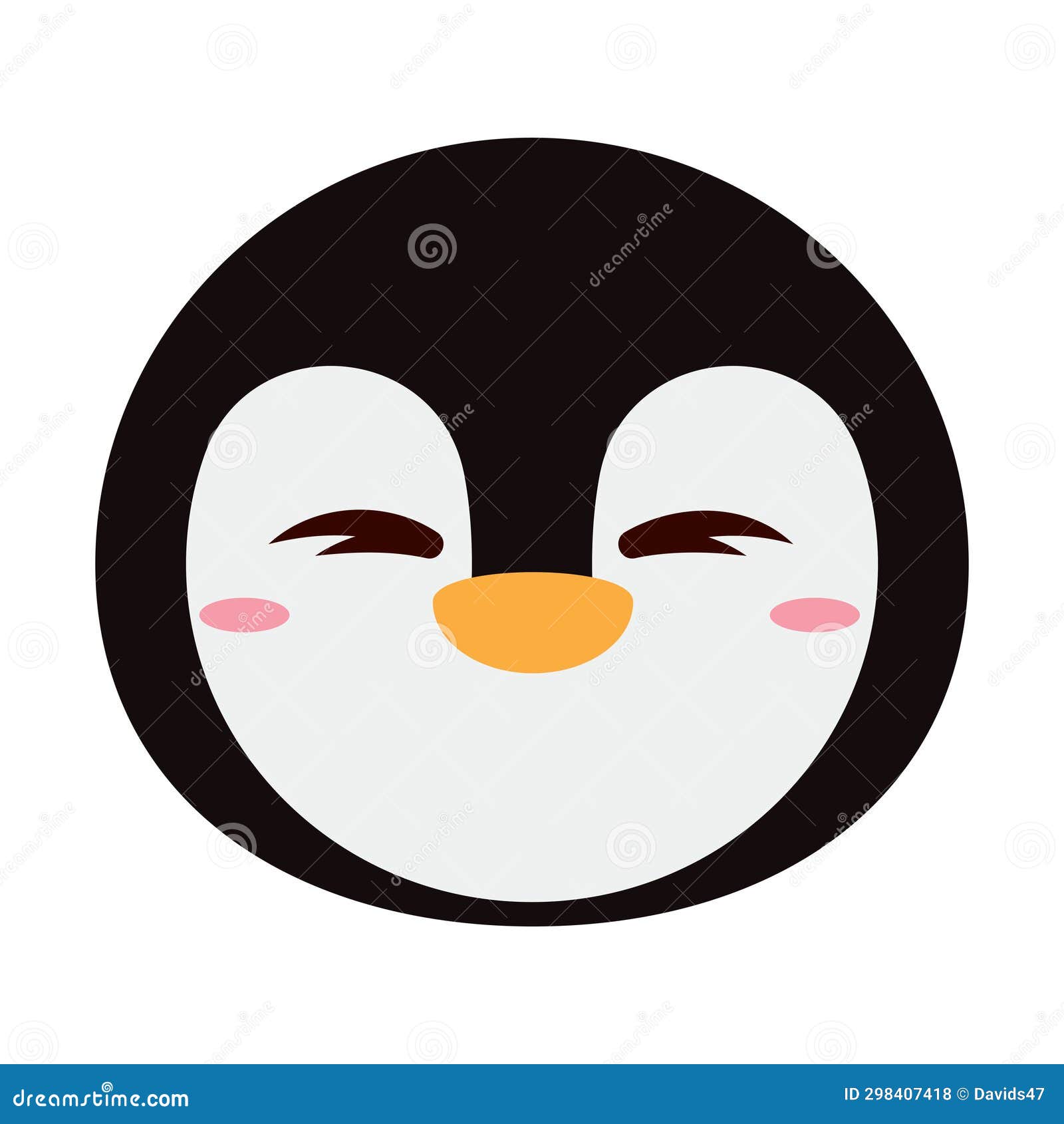 Cute Penguin Christmas Avatar Vector Stock Vector - Illustration of ...