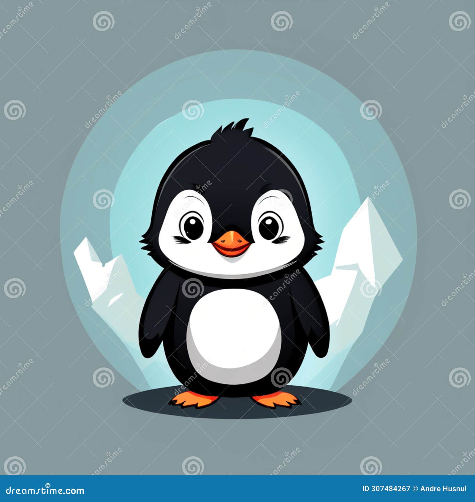 Cute Penguin Design Illustration Stock Illustration - Illustration of ...