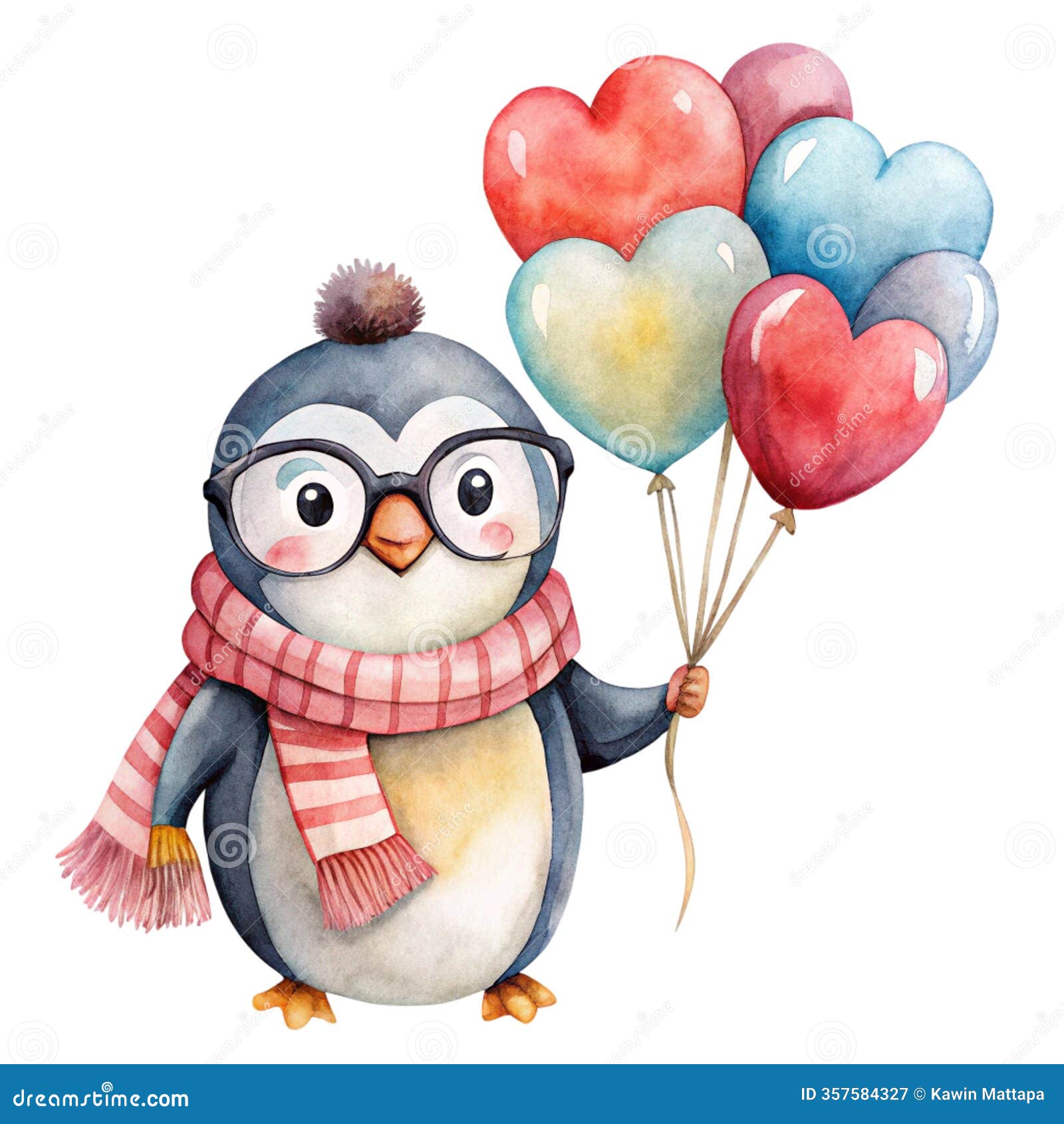 Penguin Heart Seamless Pattern Stock Photography | CartoonDealer.com ...