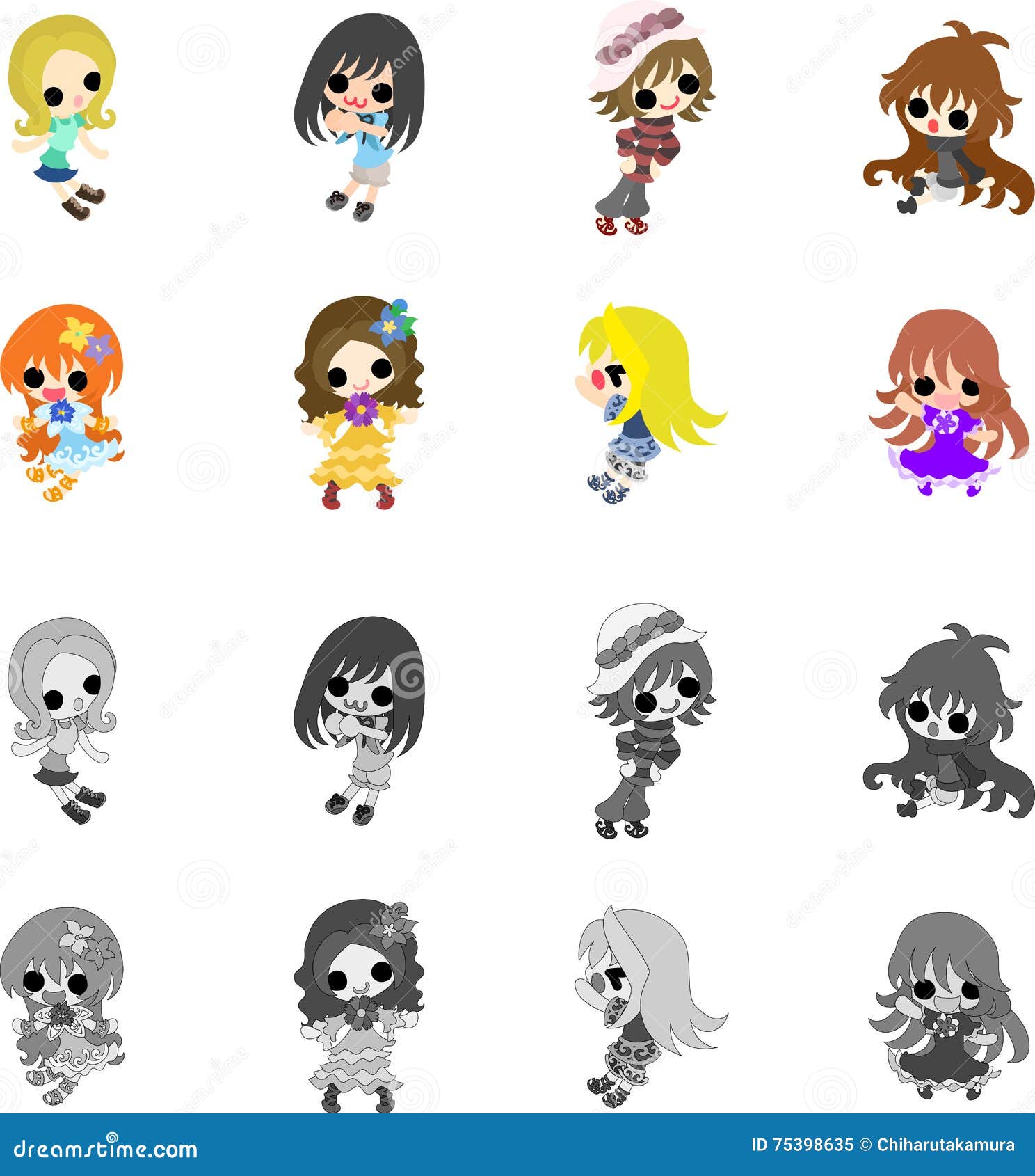 The cute people stock vector. Illustration of message - 75398635