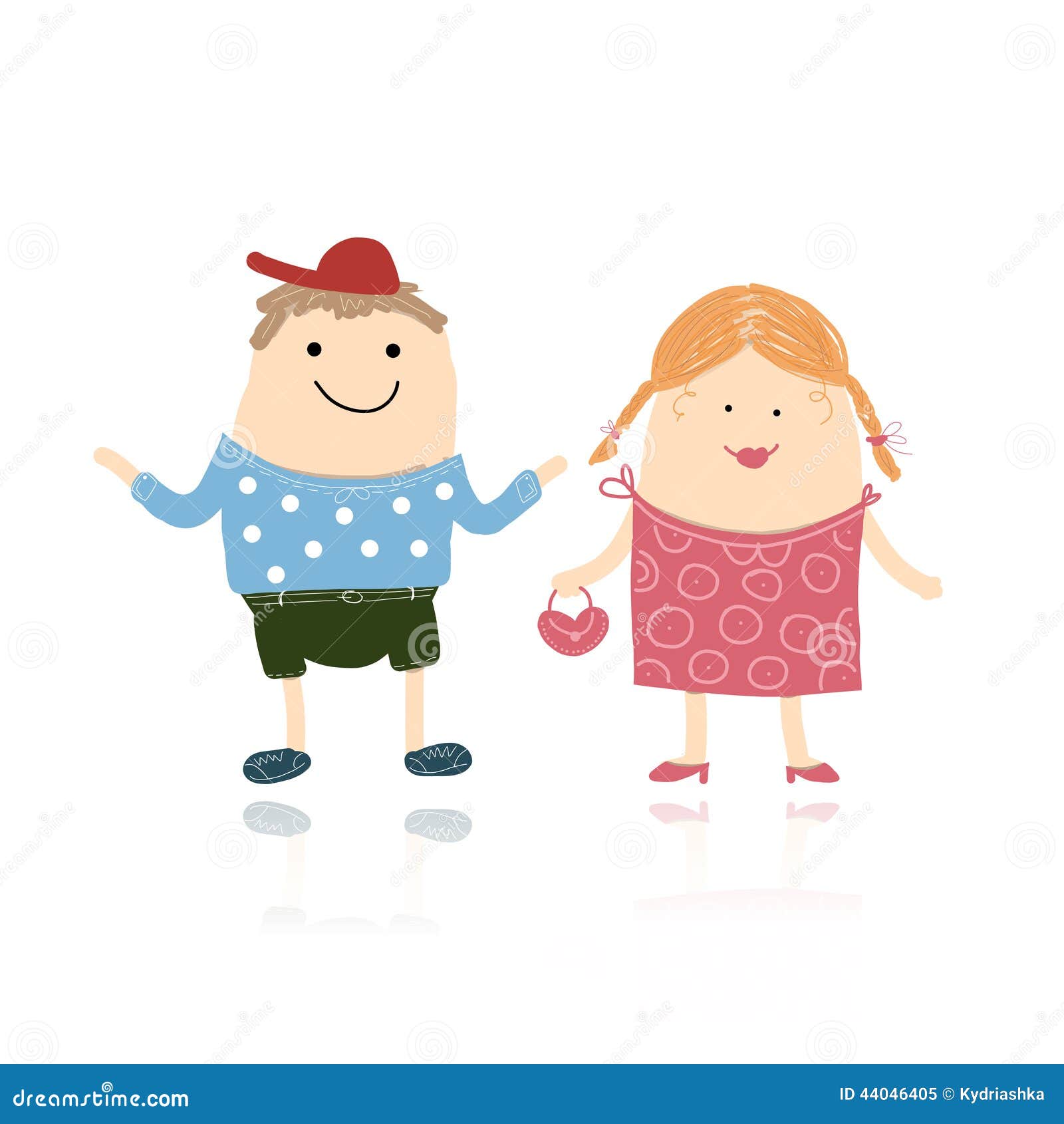 Cute People Sketch for Your Design Stock Vector - Illustration of ...