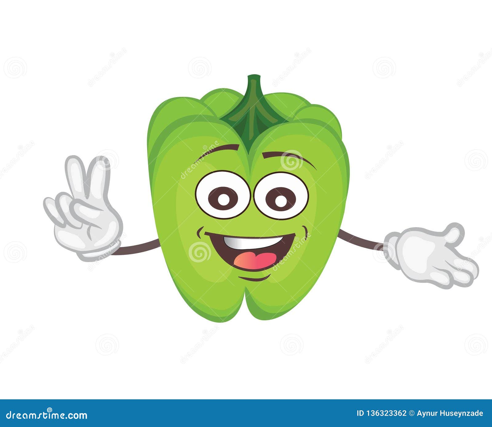 Cute Pepper Character. Cartoon Vector Illustration. Stock Vector ...