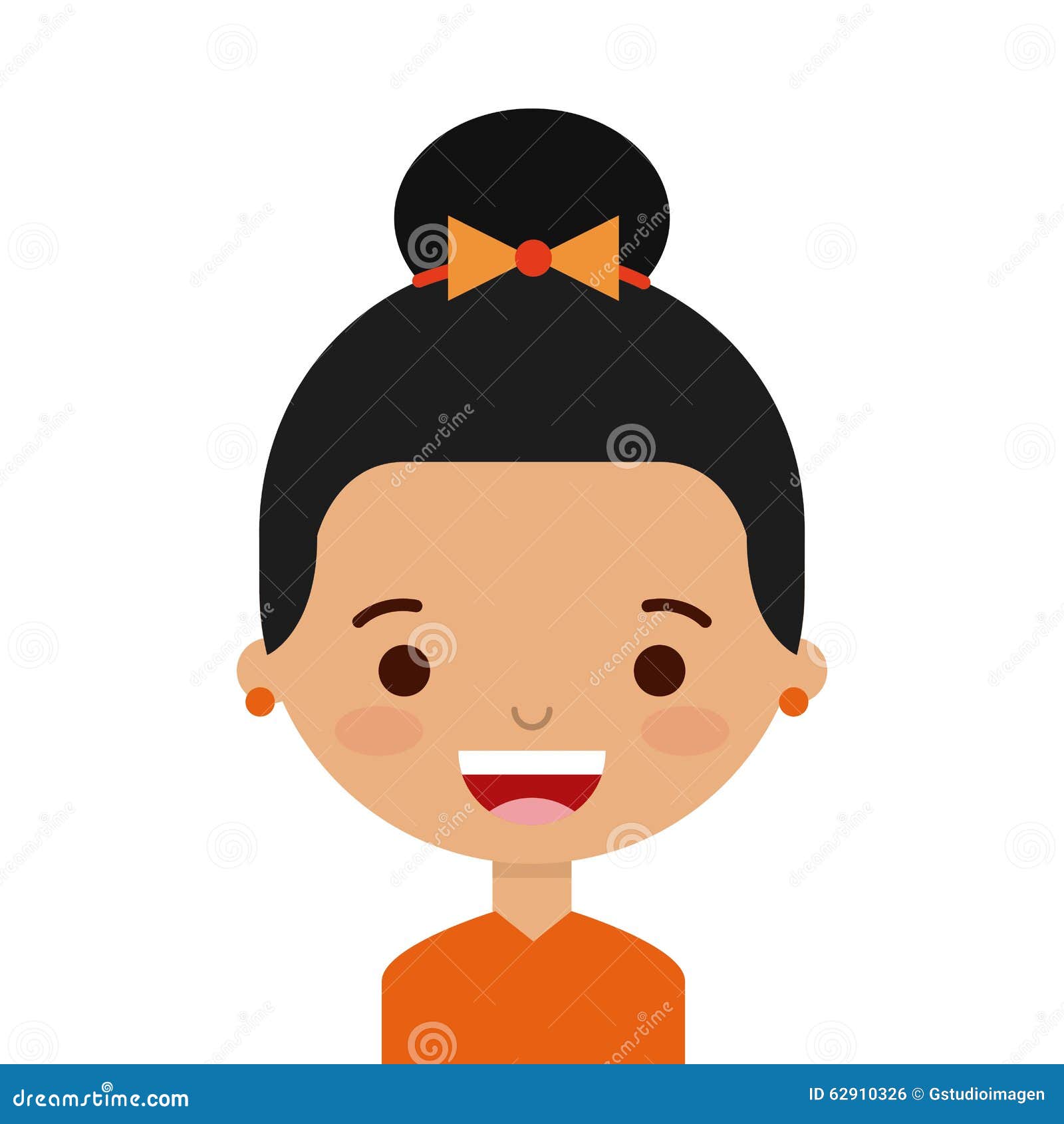 Cute person design stock vector. Illustration of face - 62910326
