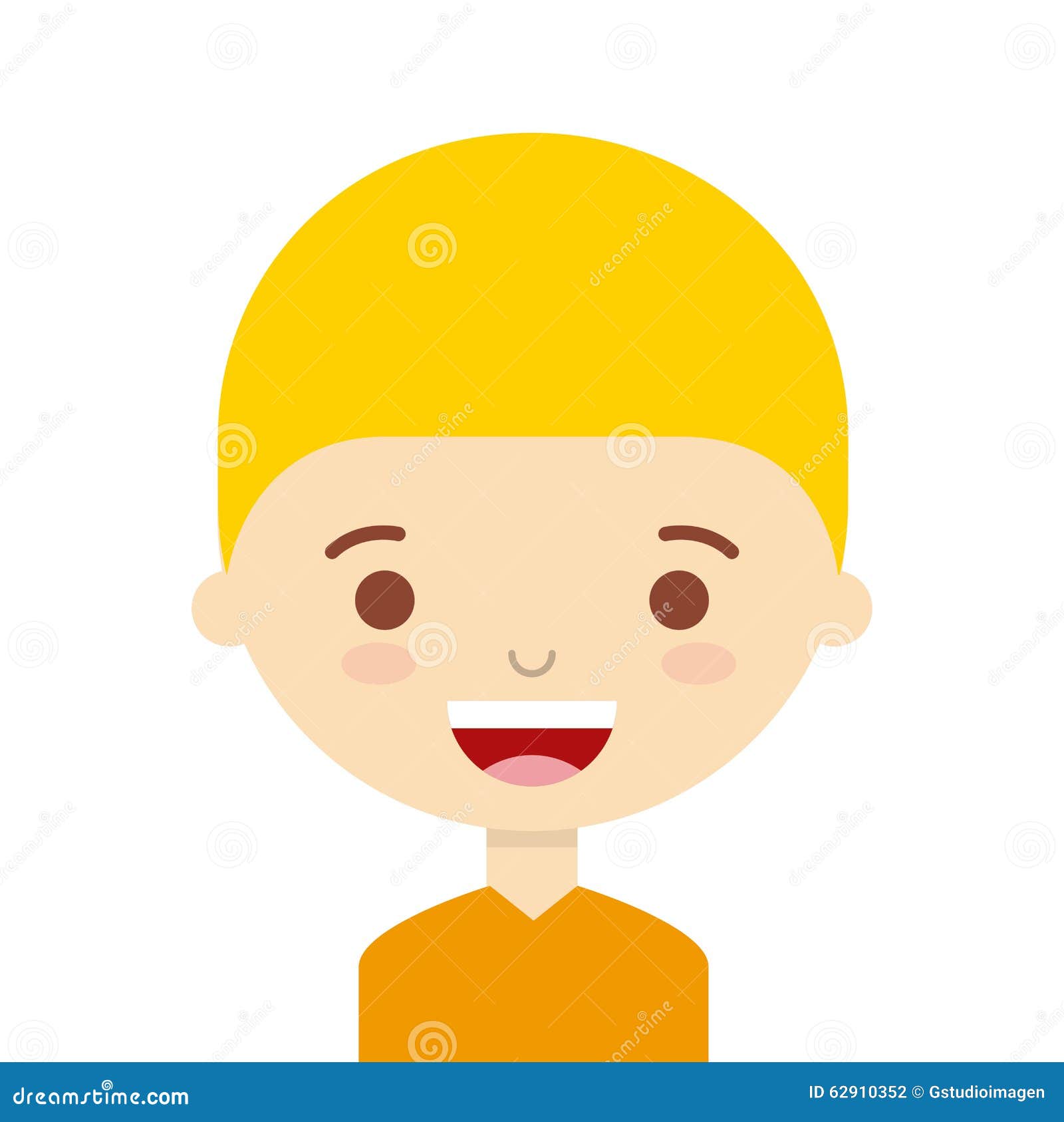Cute person design stock vector. Illustration of cheerful - 62910352