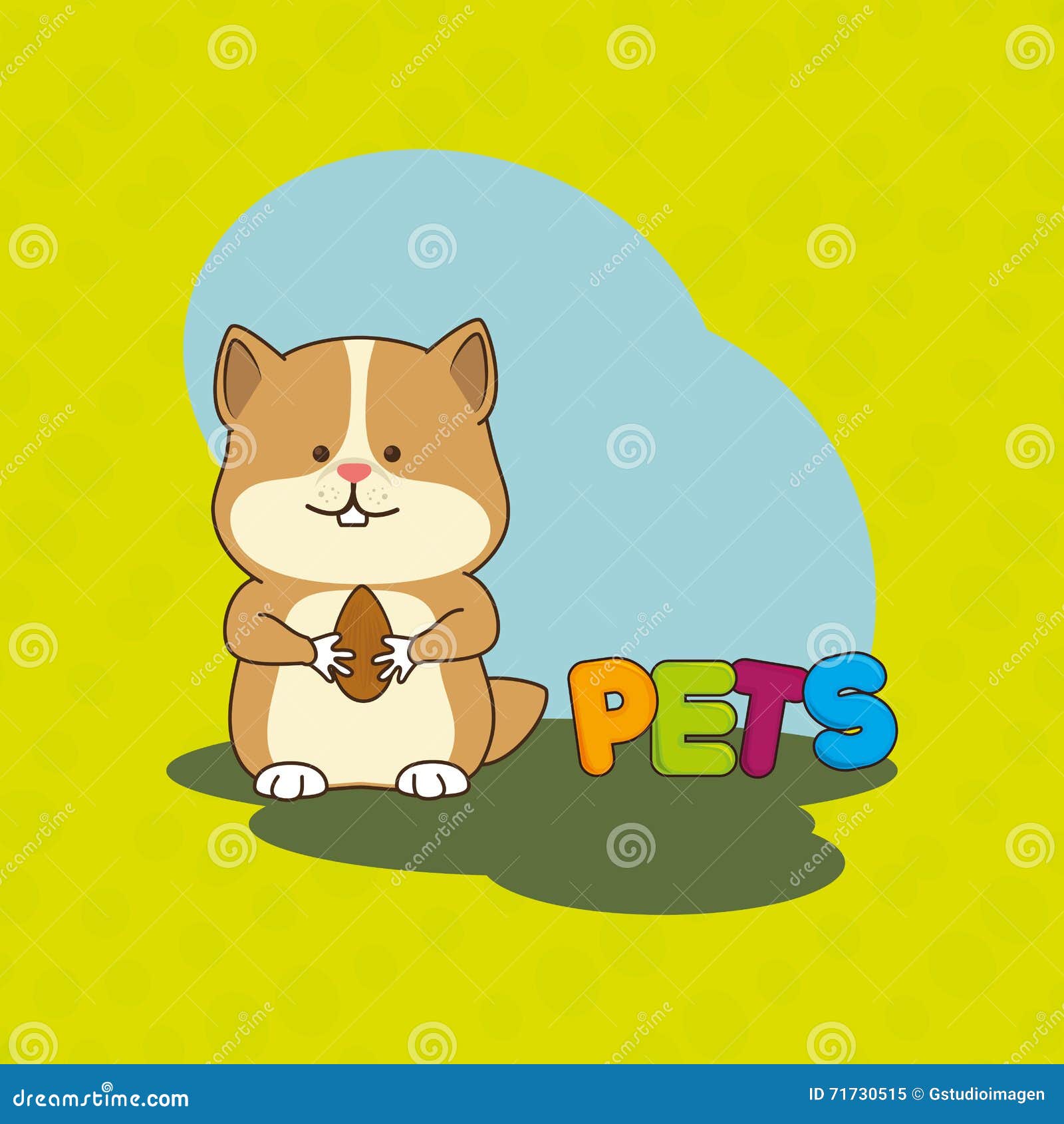 Cute pets design stock illustration. Illustration of background - 71730515