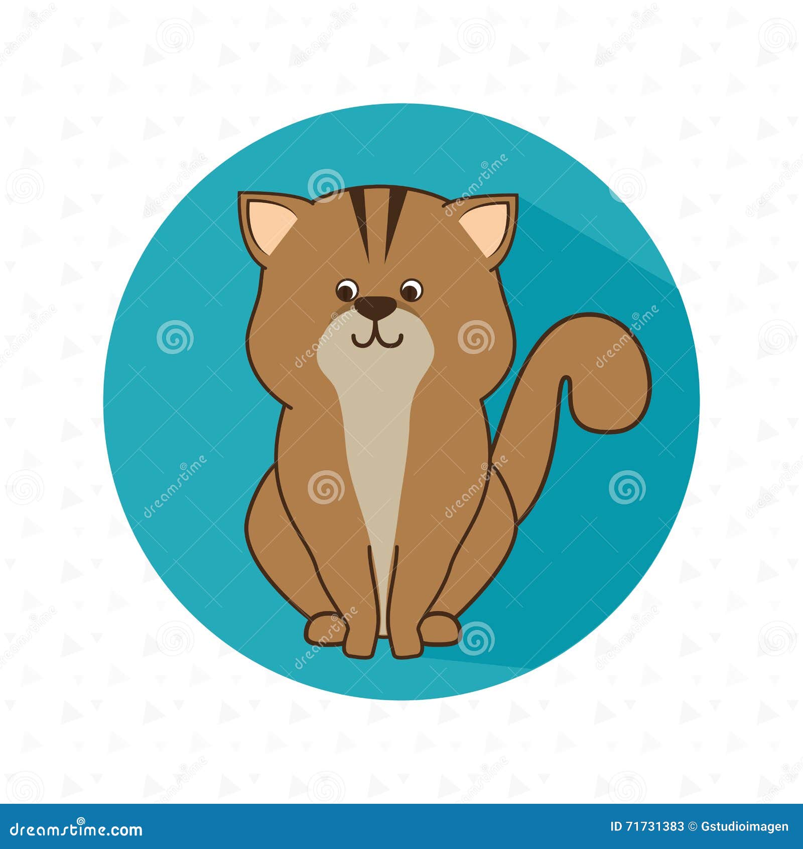 Cute pets design stock illustration. Illustration of friends - 71731383