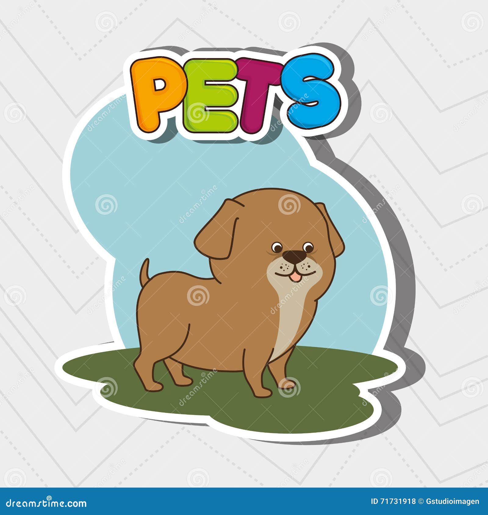 Cute pets design stock illustration. Illustration of abstract - 71731918