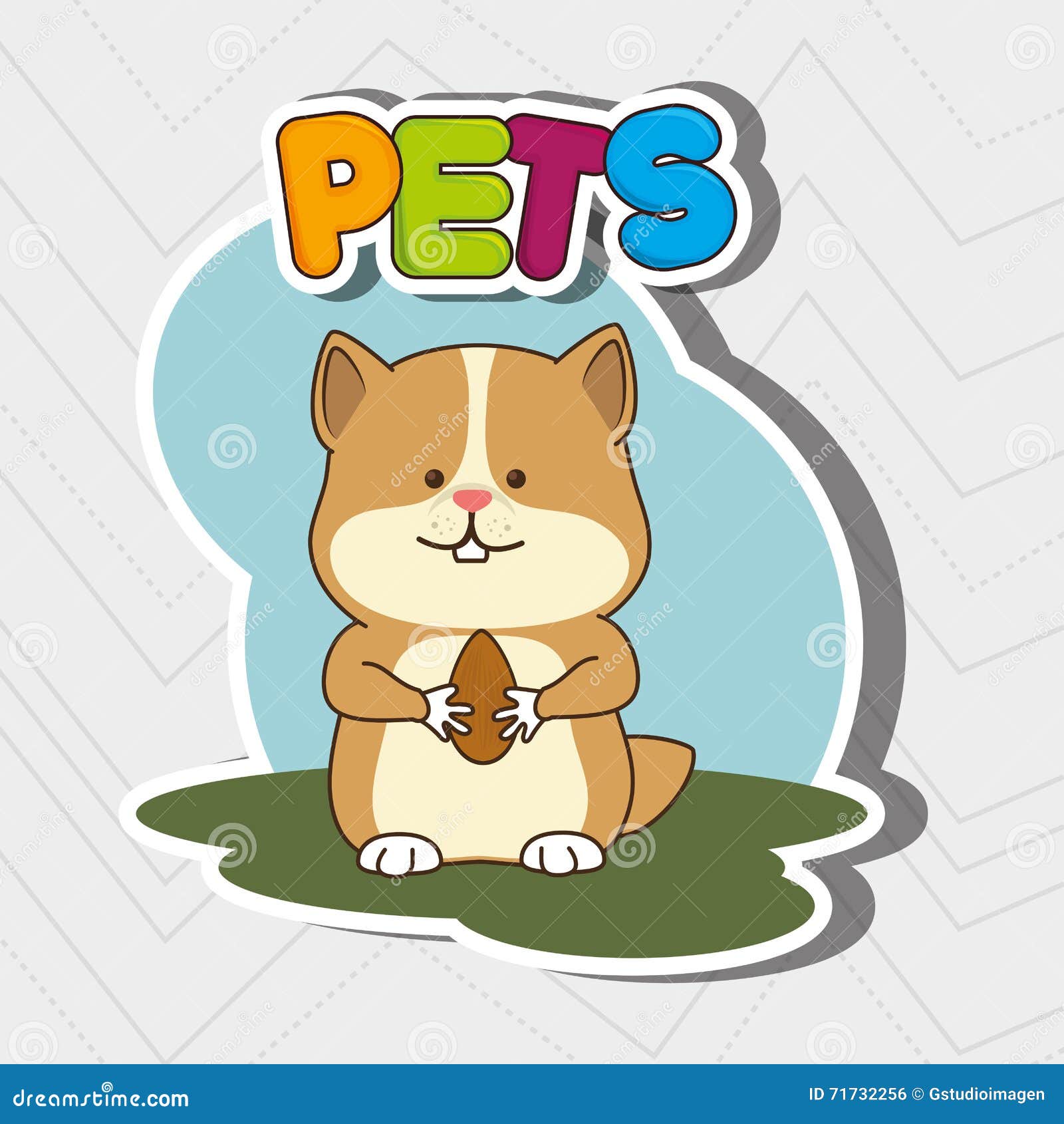 Cute pets design stock illustration. Illustration of smile - 71732256