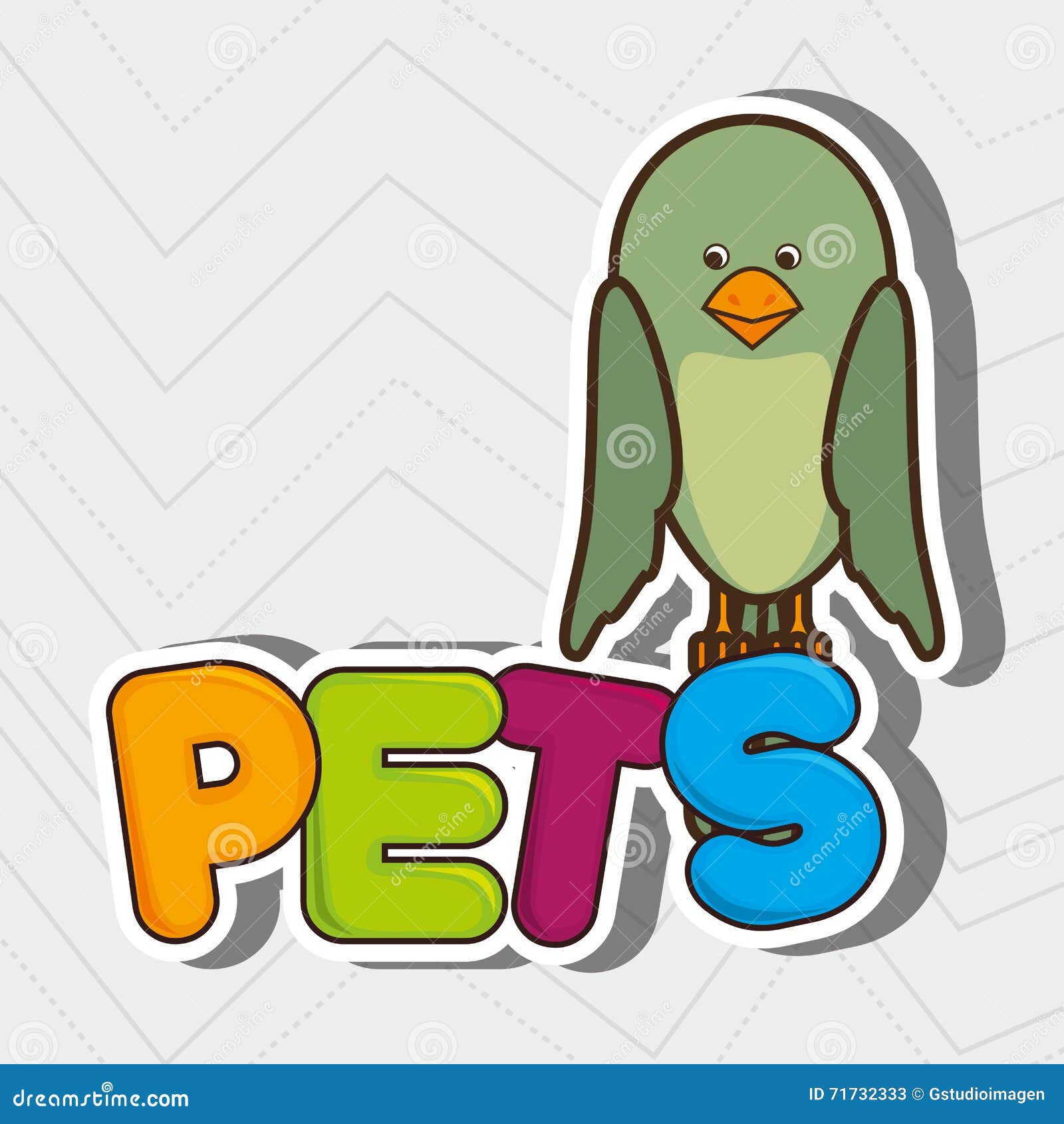 Cute pets design stock illustration. Illustration of background - 71732333