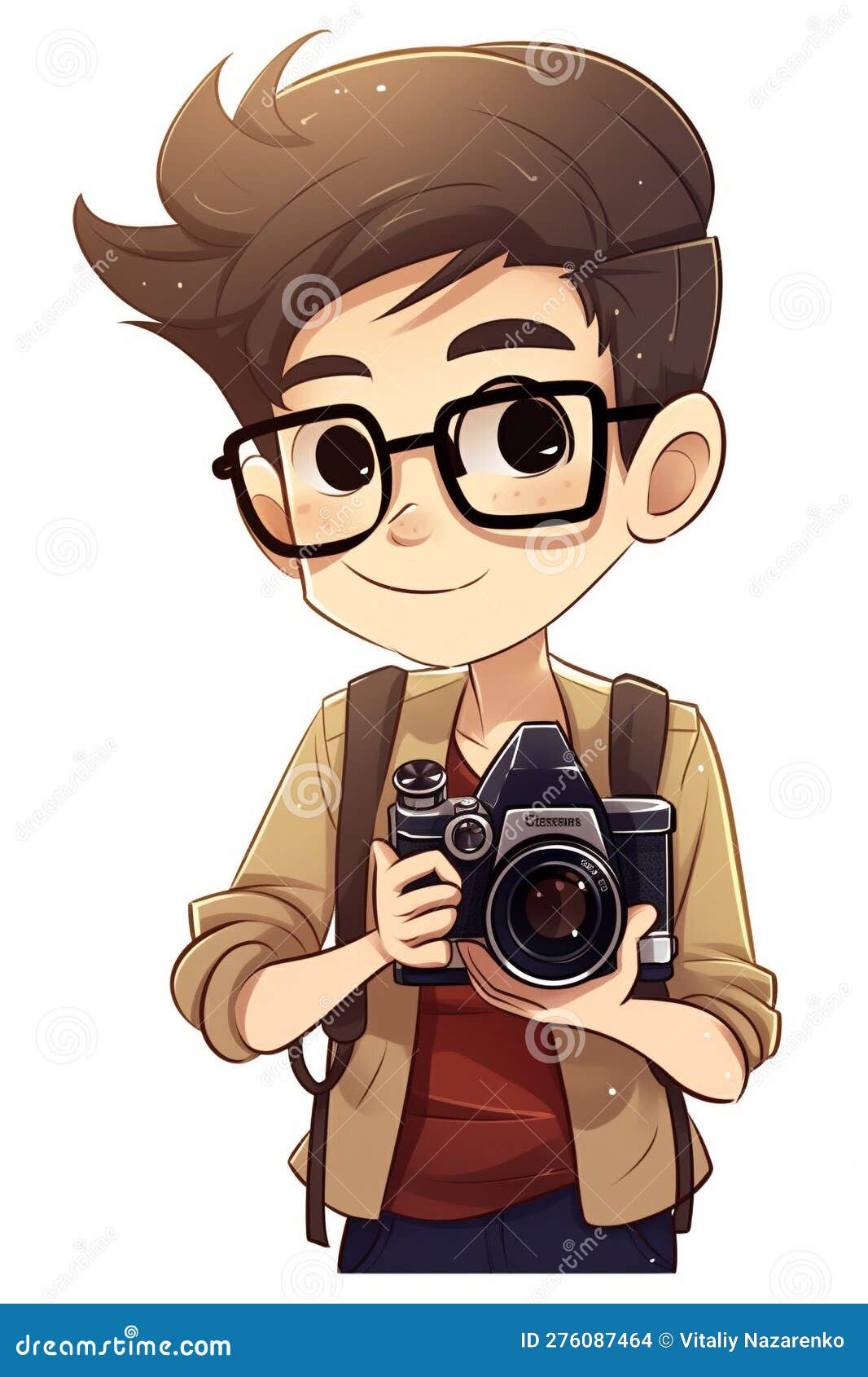 Cute Photographer Avatar. AI Generated Stock Photo - Image of ...