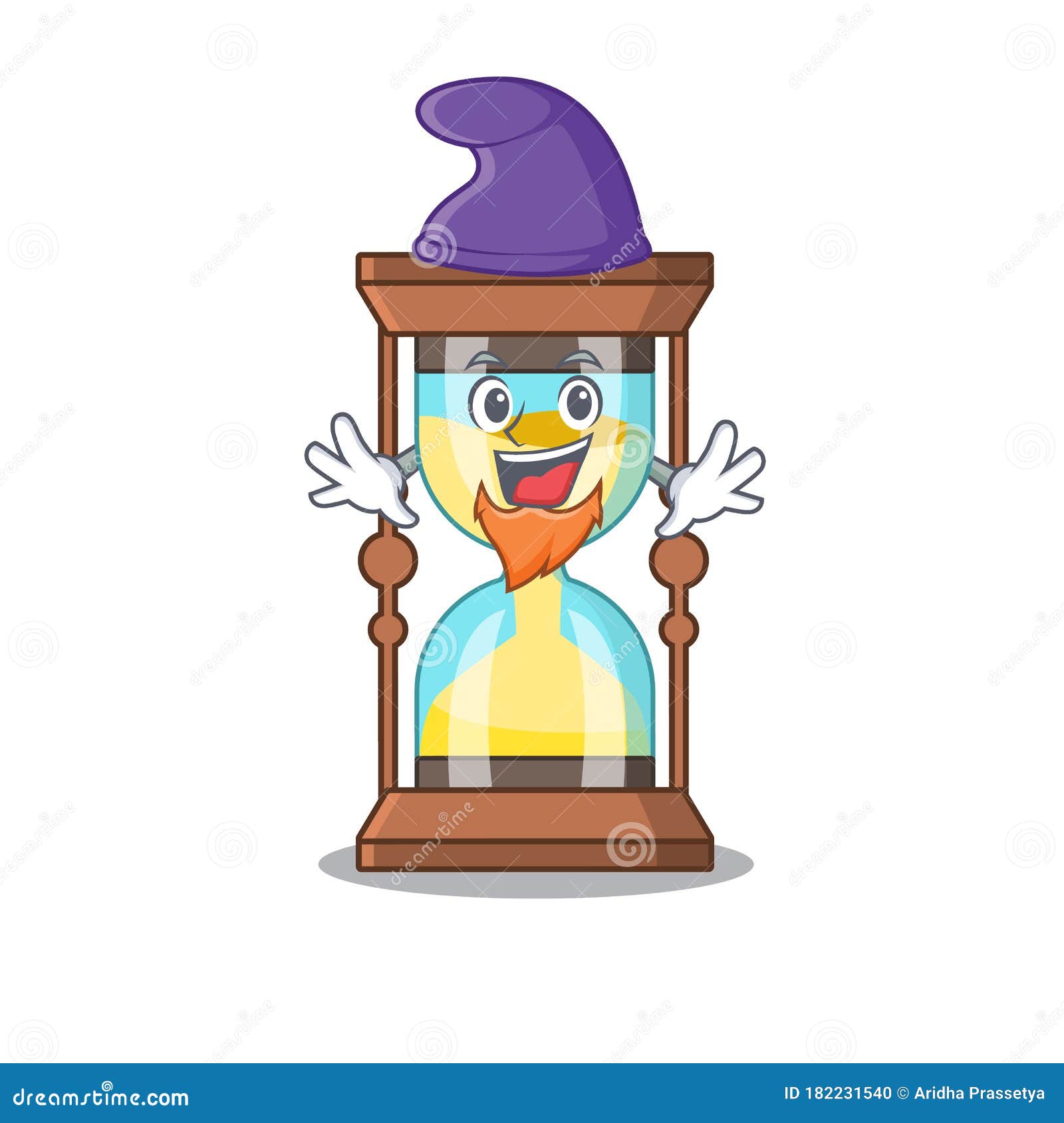 Cute Picture of Chronometer in Elf Cartoon Design Stock Vector ...