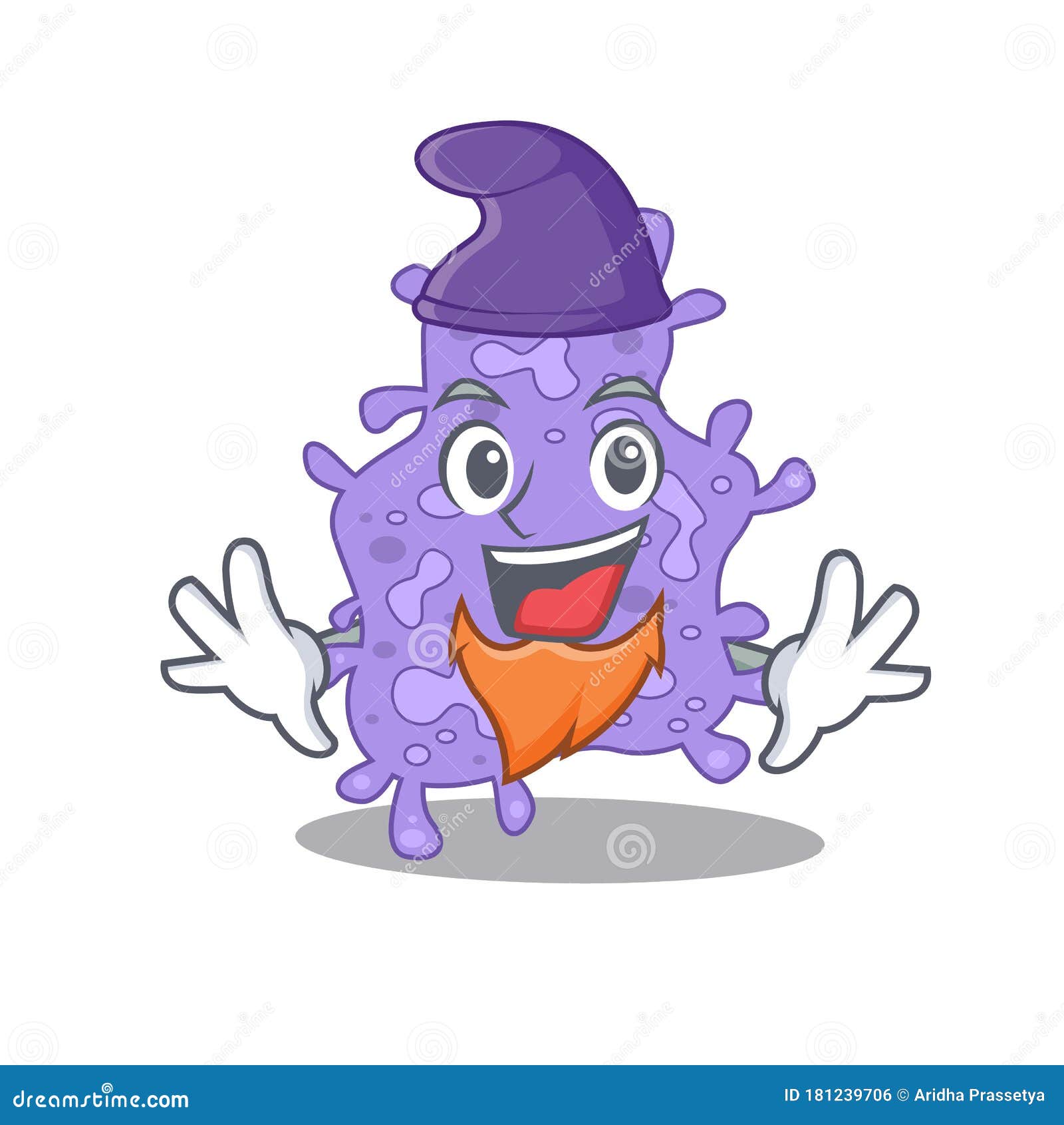 Cute Picture of Staphylococcus Aureus in Elf Cartoon Design Stock ...