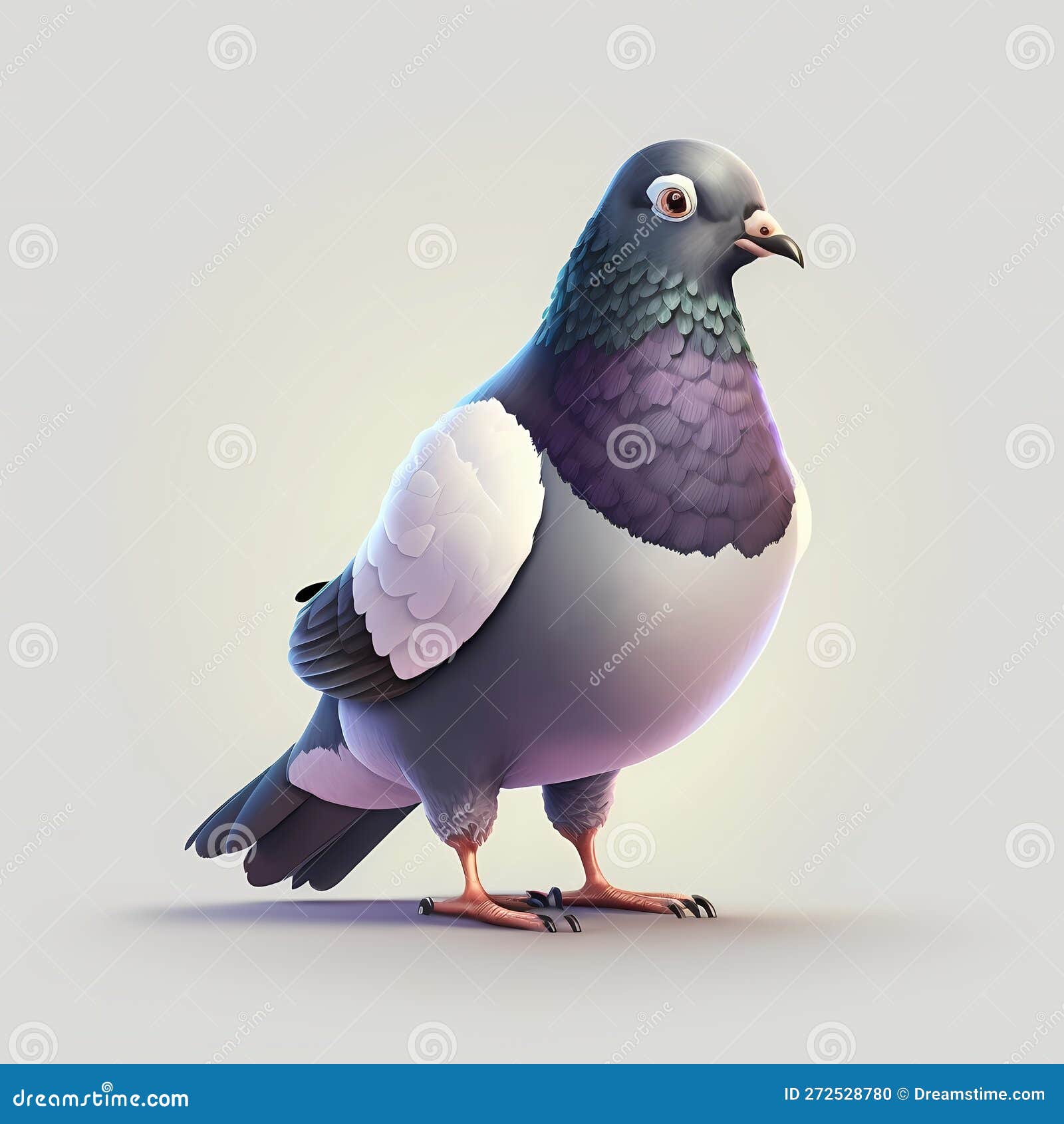 Cute Pigeon Flashcard. Farm Animal Flashcard. Educational Printable ...