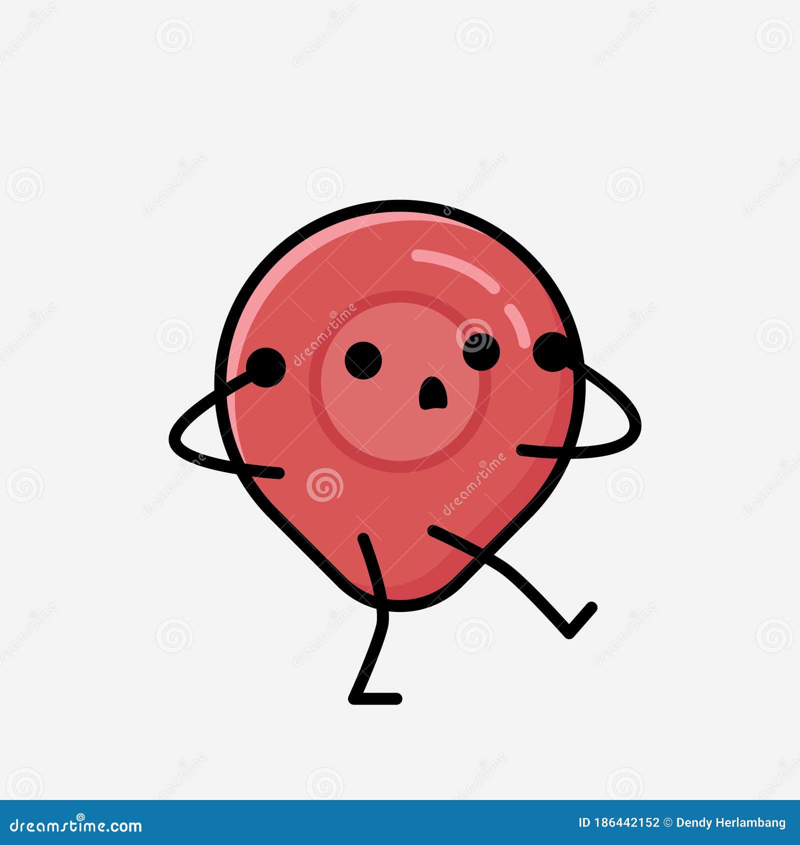 Cute Pin Point Icon Mascot Vector Character in Flat Design Style Stock ...