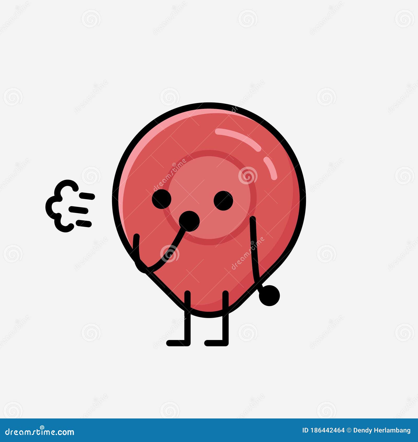 Cute Pin Point Icon Mascot Vector Character in Flat Design Style Stock ...