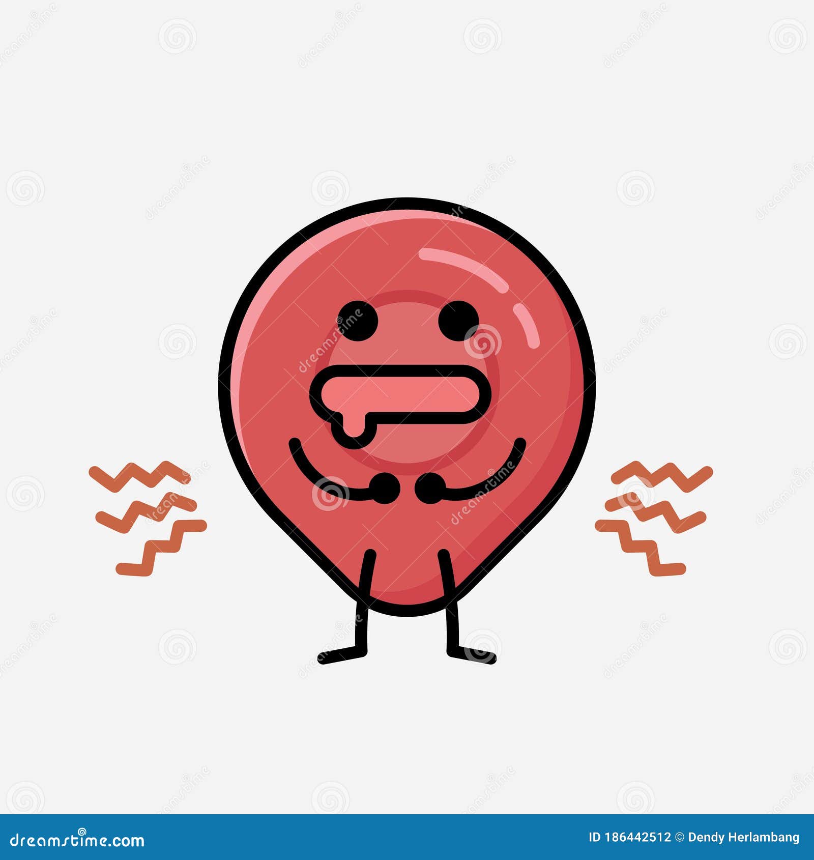 Cute Pin Point Icon Mascot Vector Character in Flat Design Style Stock ...