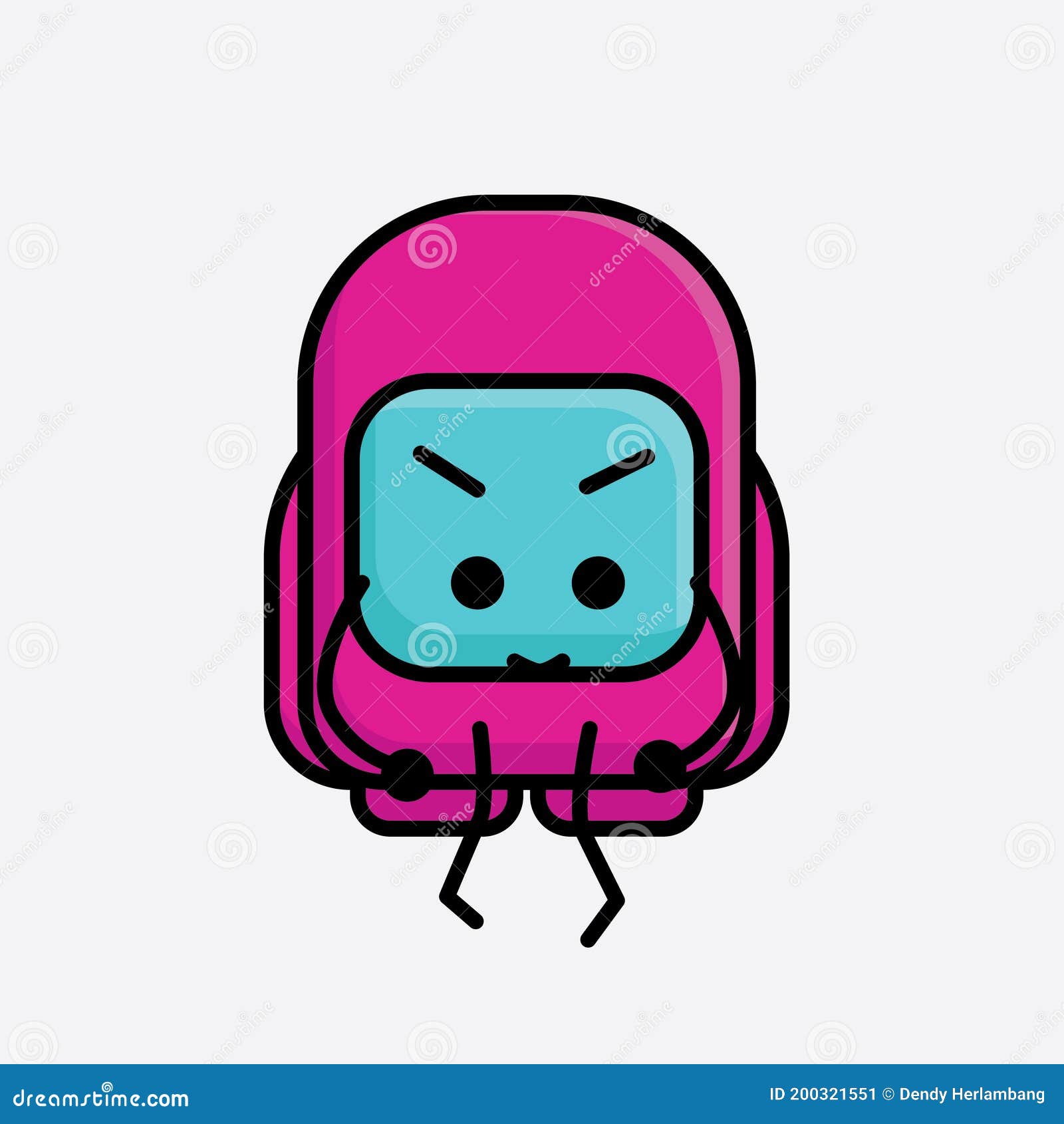 Cute Pink Astronaut Vector Character Stock Vector - Illustration of ...
