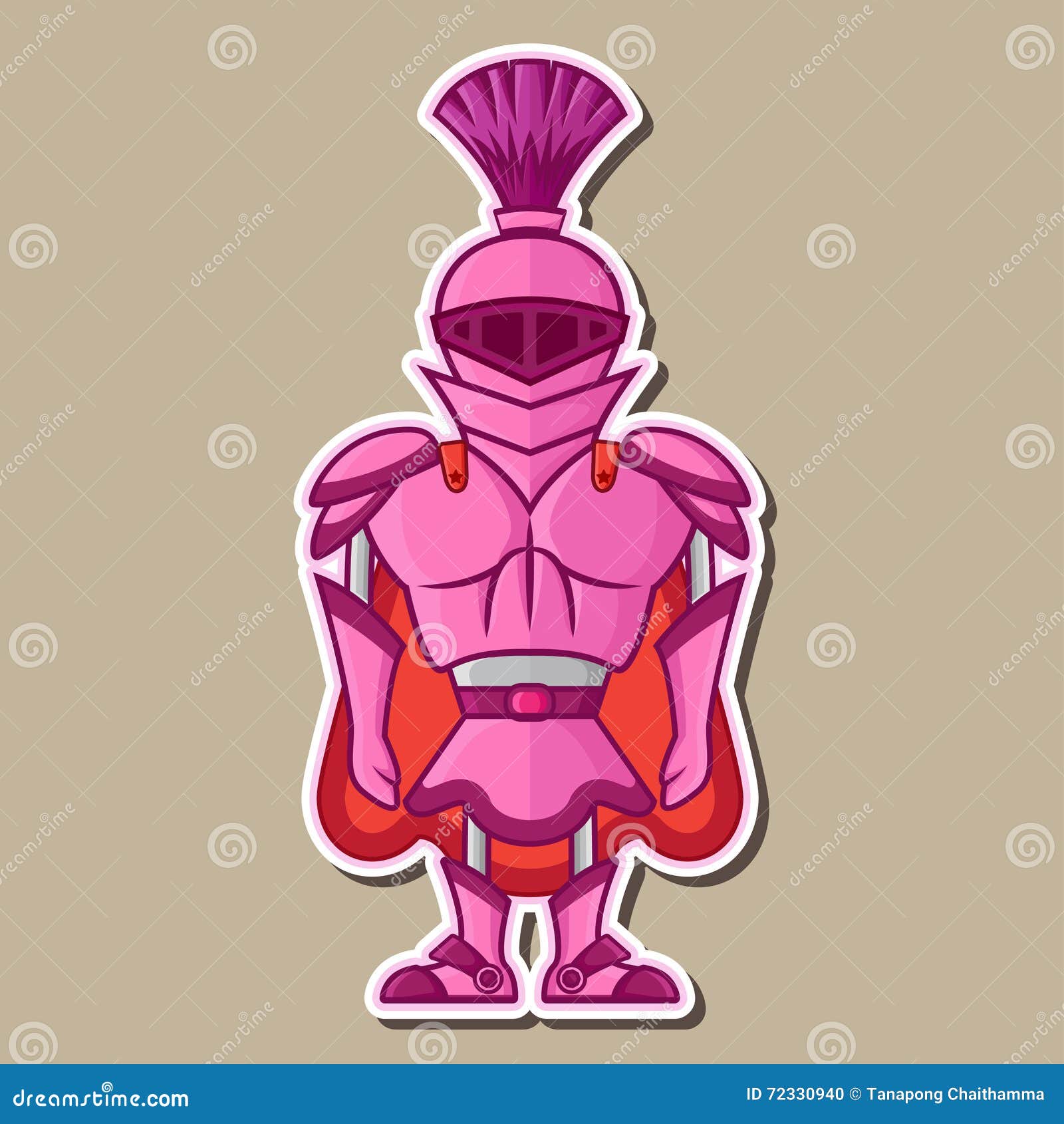 Cute Pink Knight Vector Design Stock Vector - Illustration of team ...