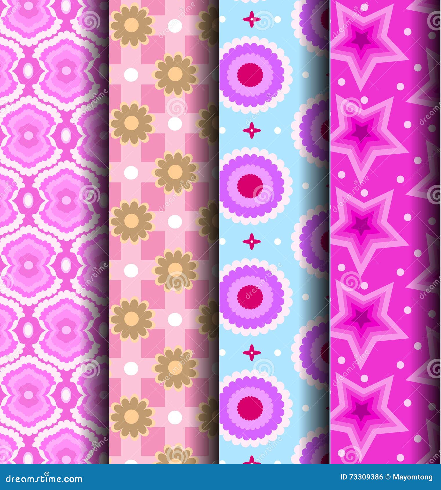 Cute pink pattern stock vector. Illustration of invitation - 73309386