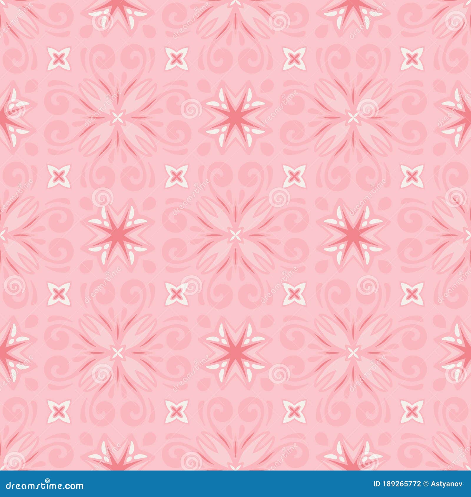 Cute Pink Seamless Abstract Tiled Pattern Vector Web Background Stock ...