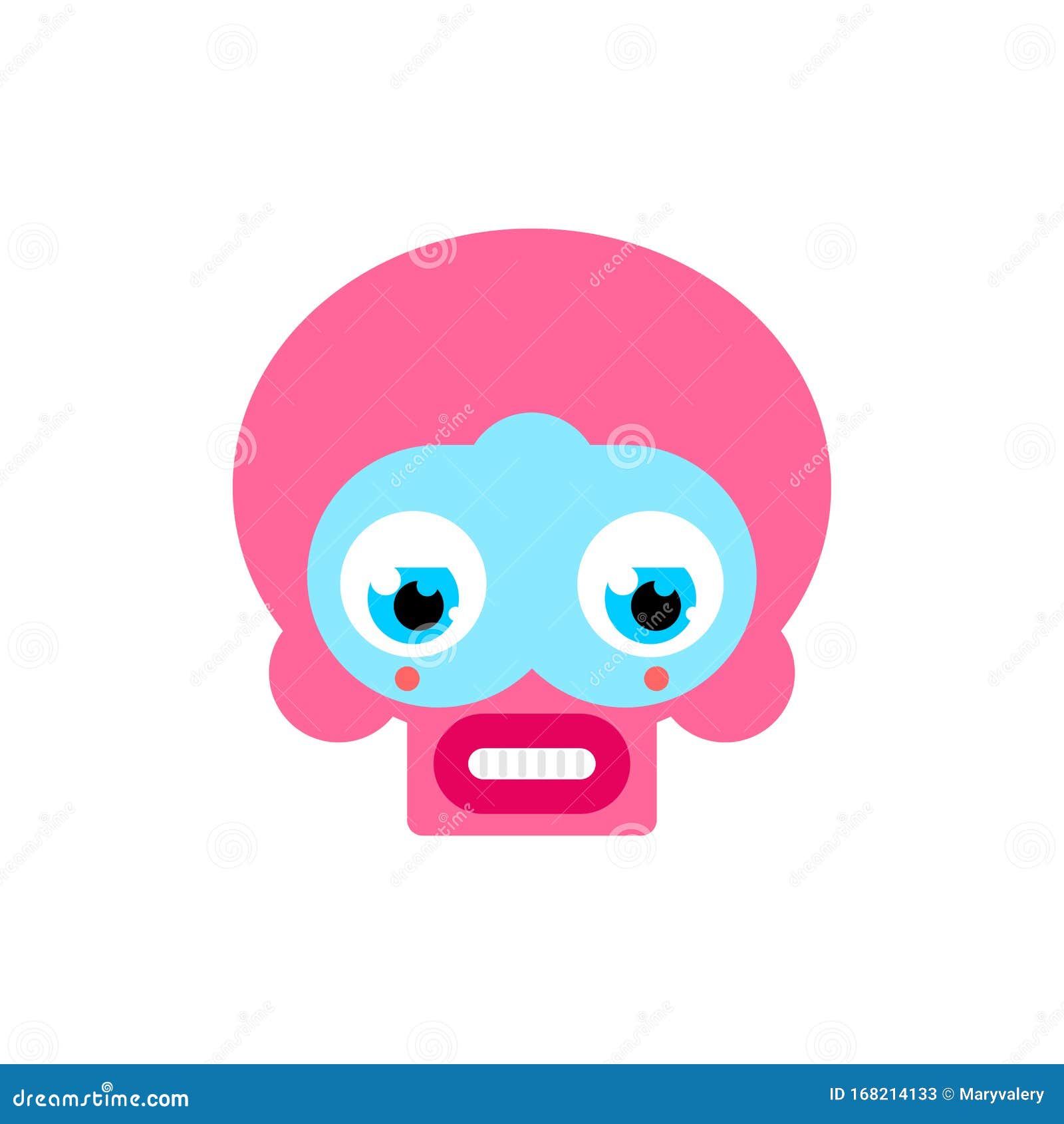 Pink Cat Skull With Glowing Eyes. Halloween Stickers. Neon Bright ...