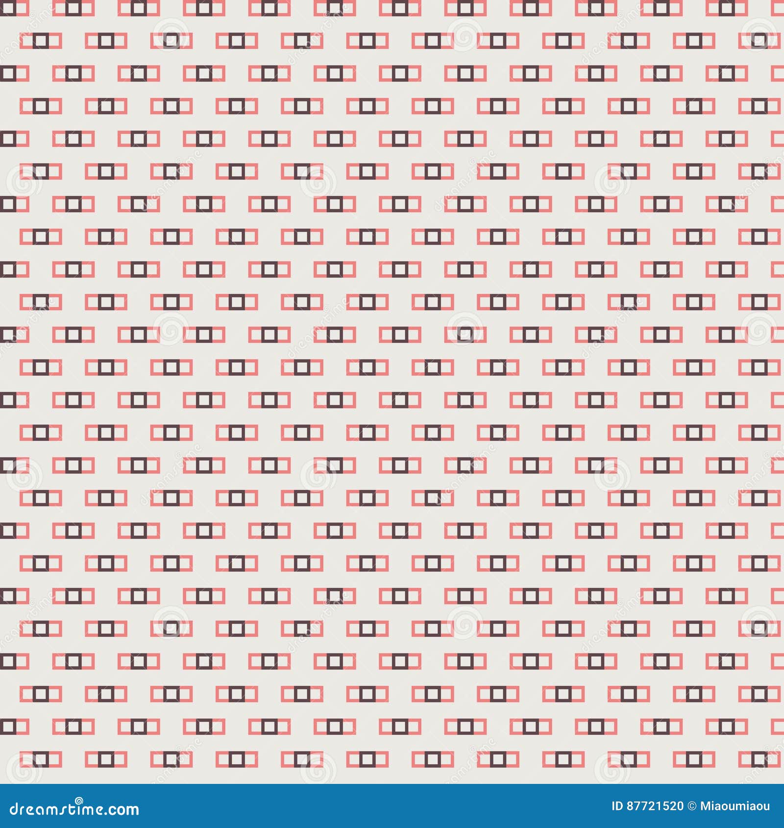 Cute Pixelated Pattern with Simple Geometric Shapes Stock Vector ...