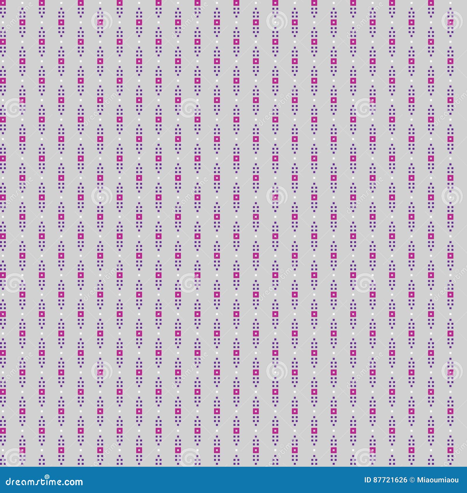Cute Pixelated Pattern with Simple Geometric Shapes Stock Vector ...