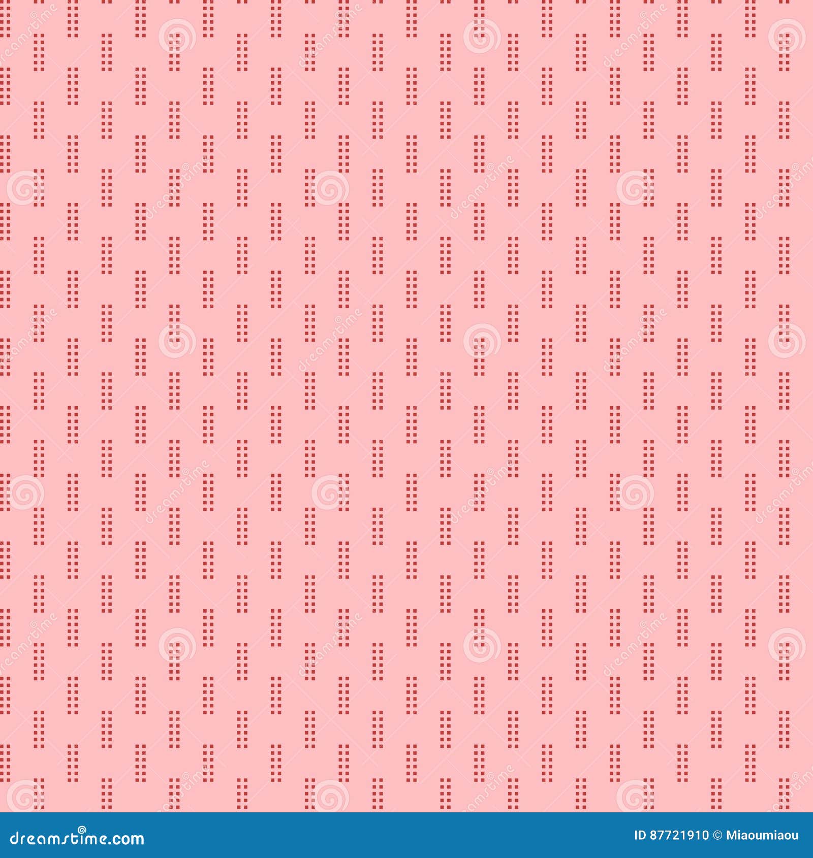Cute Pixelated Pattern with Simple Geometric Shapes Stock Vector ...