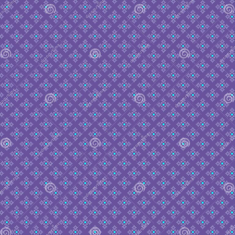 Cute Pixelated Pattern with Simple Geometric Shapes Stock Vector ...