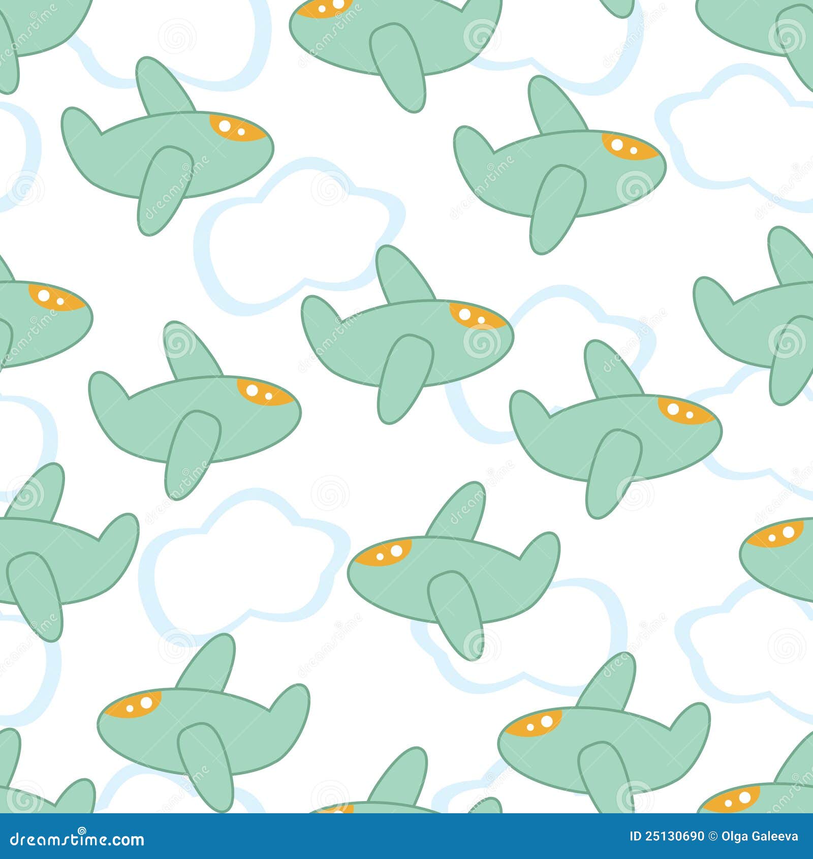 Cute planes background stock vector. Illustration of textile - 25130690