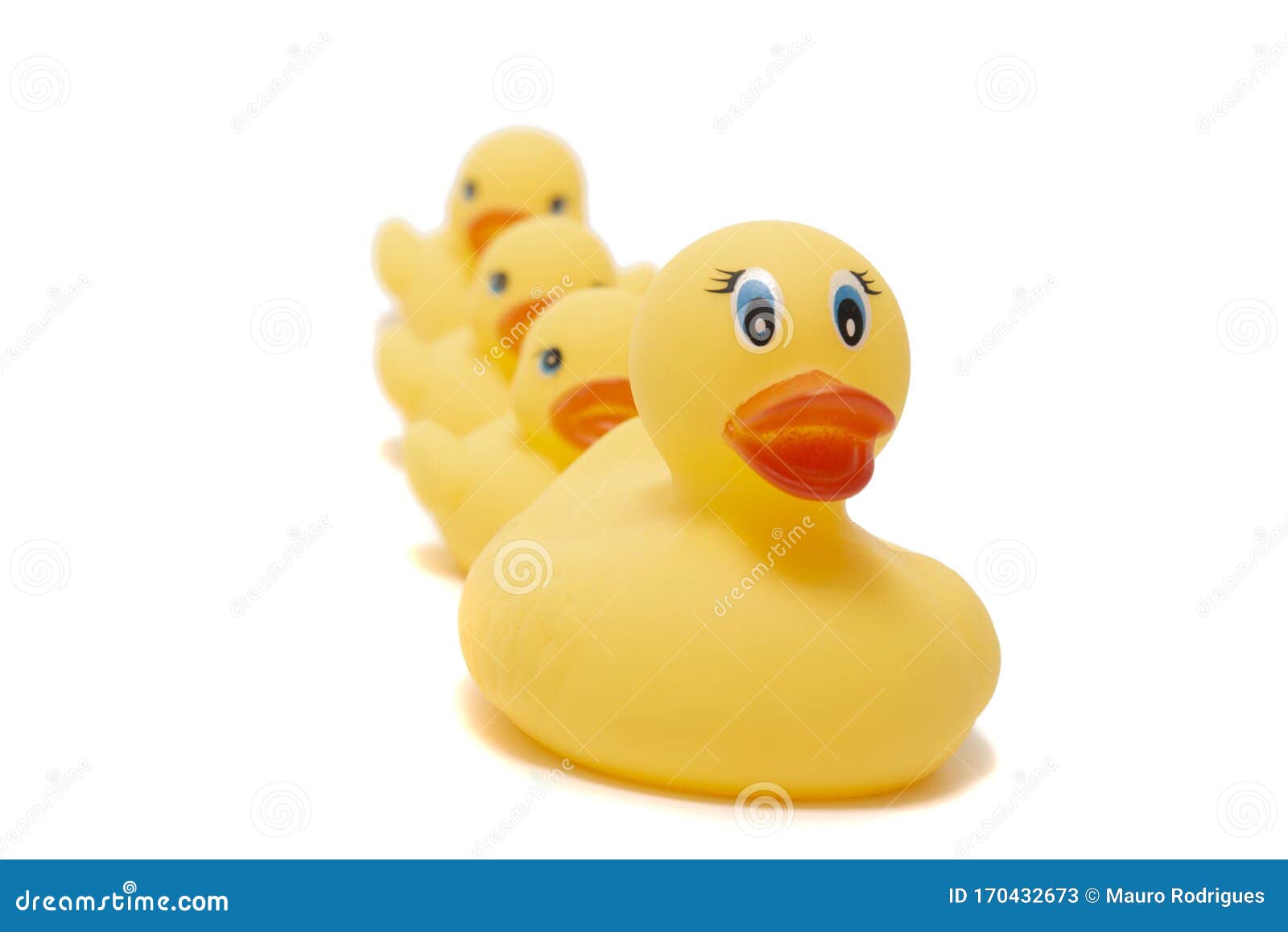 Cute plastic yellow ducks stock image. Image of bath - 170432673