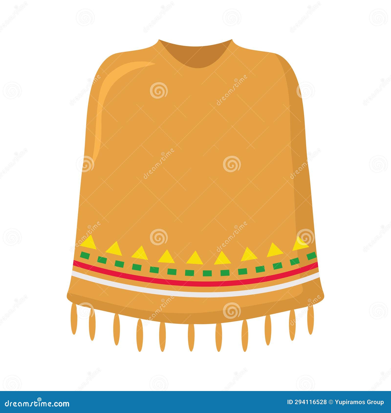 Cute poncho illustration stock vector. Illustration of garment - 294116528